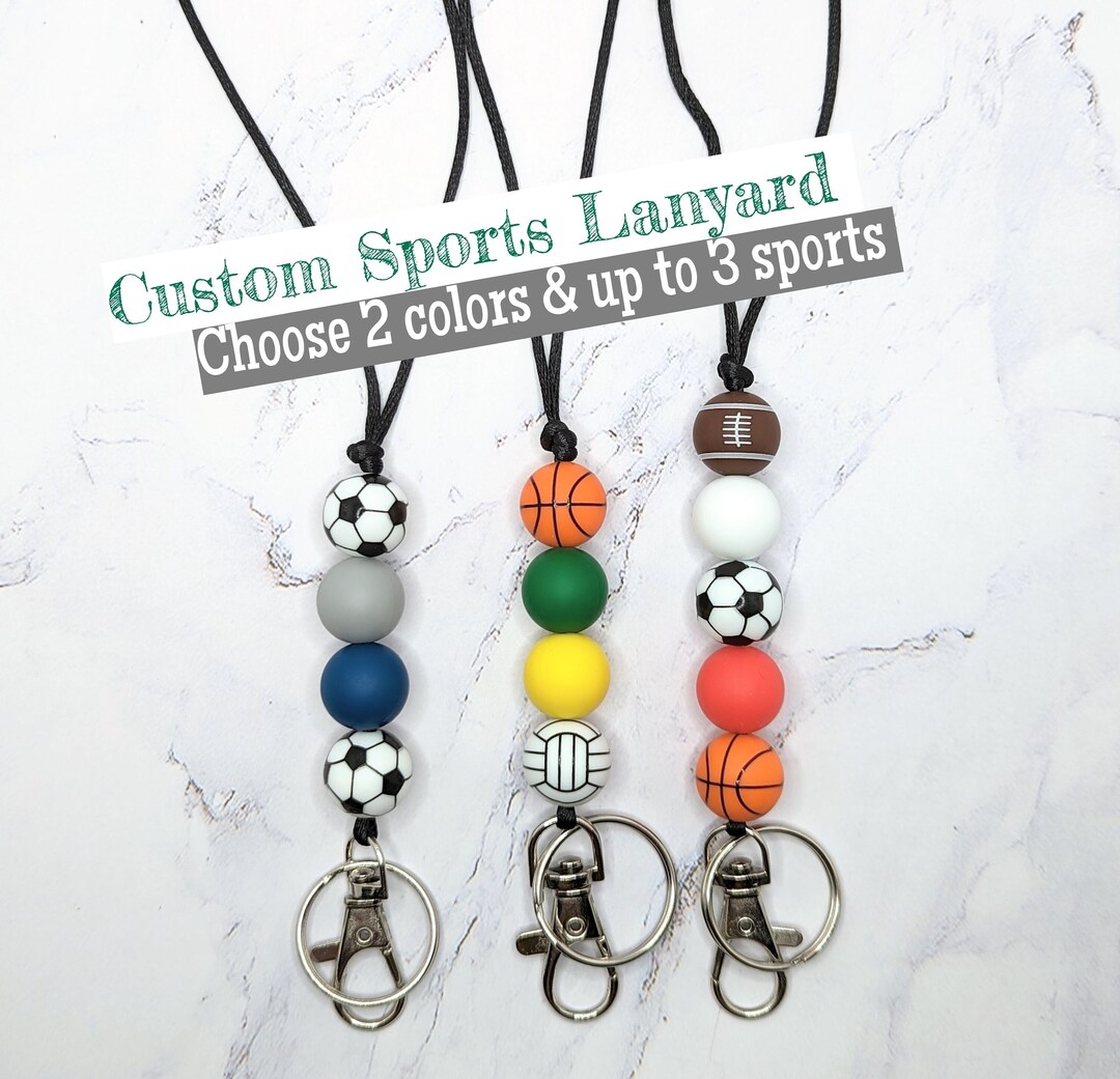 Custom Sports Lanyard, Sports Coach Lanyard, Gym Teacher, Sports Fan ...