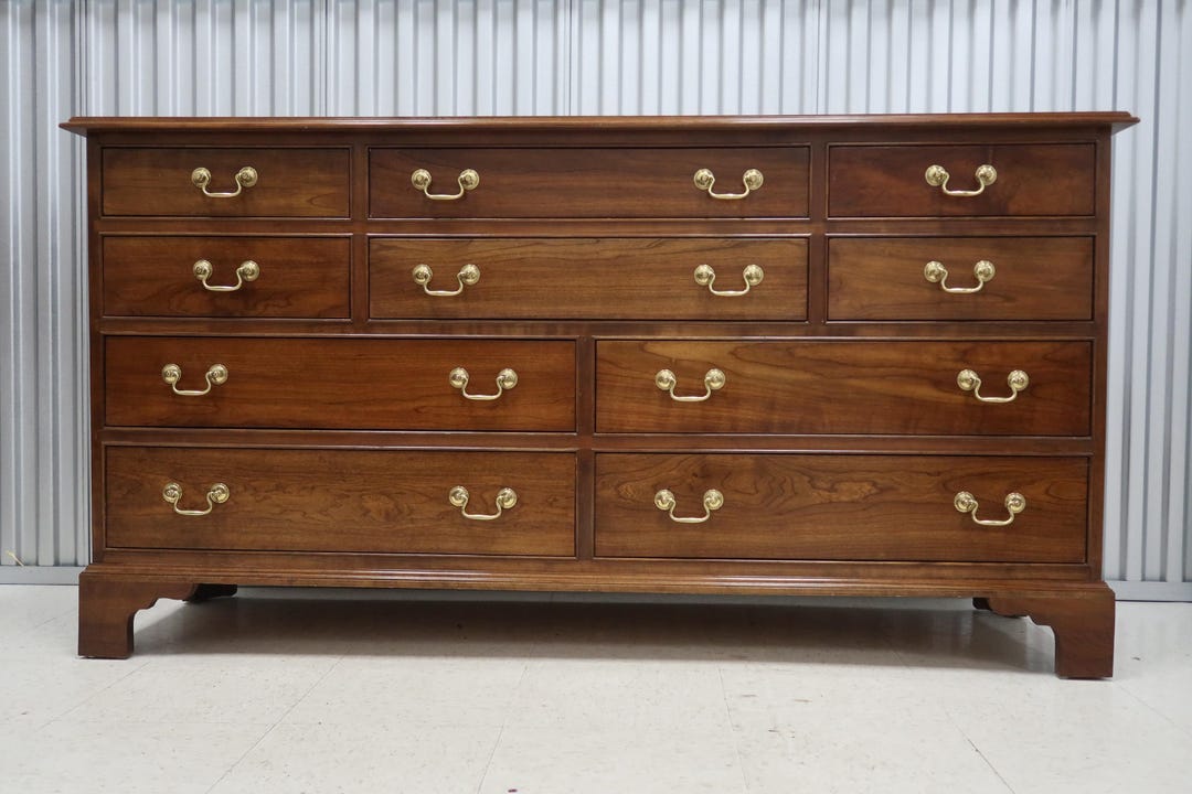 Stickley Traditional Cherry 10 Drawers Dresser Vintage Find - Etsy