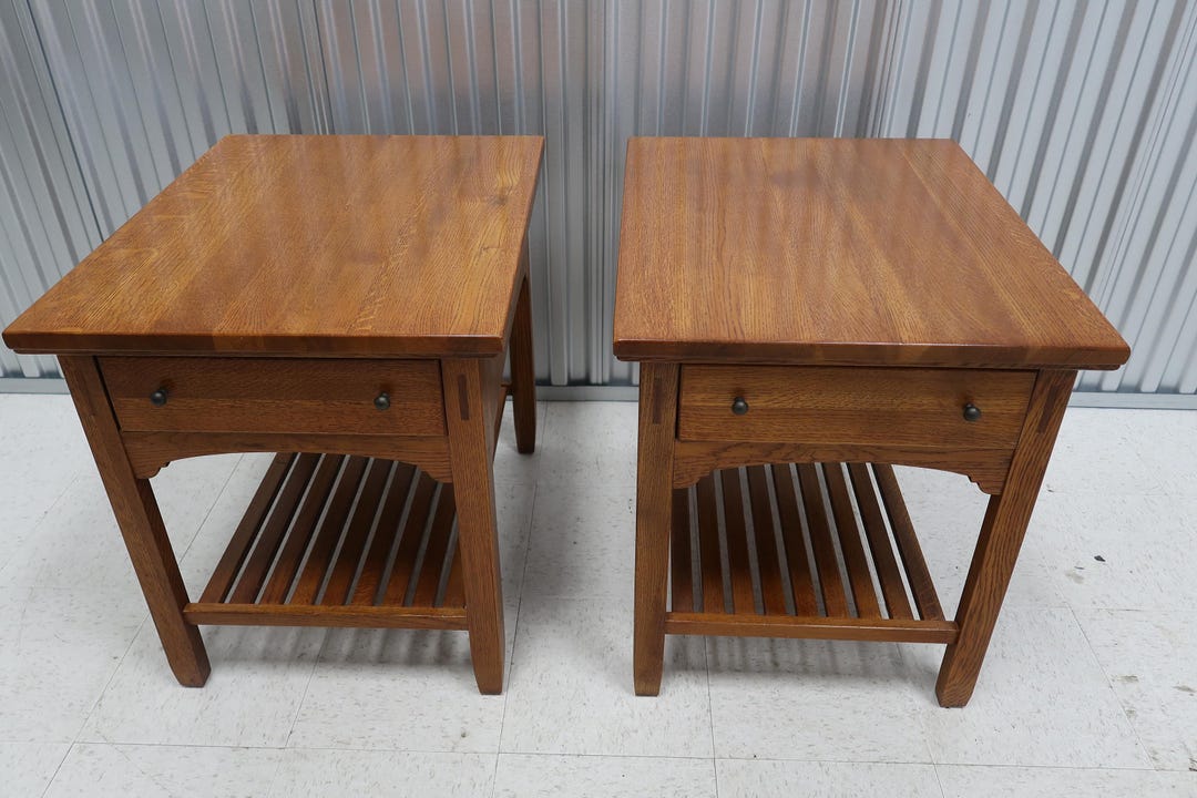Bob Timberlake Arts & Crafts Side / End Tables - Pair Vintage Find - Etsy