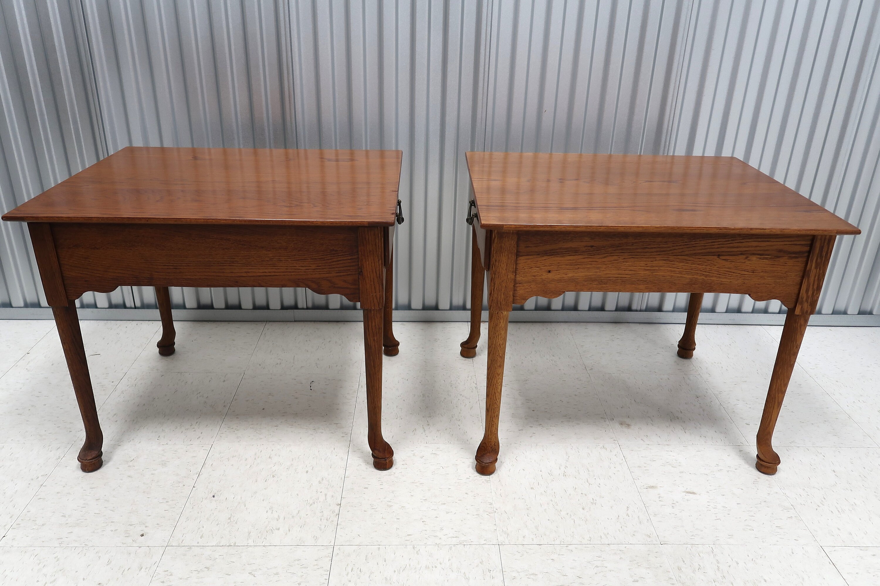 Pair Lexington Bob Timberlake American Cabin Oak End Tables Vintage ...