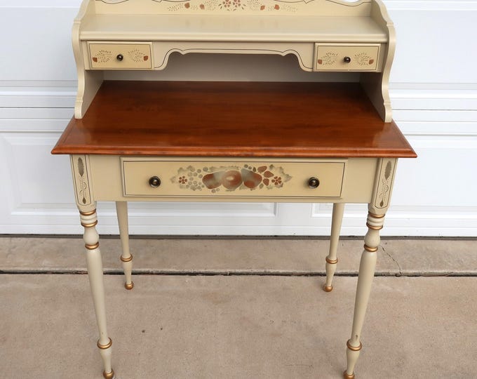 Hitchcock Writing Desk and Chair Set - Vintage American Craftsmanship ...