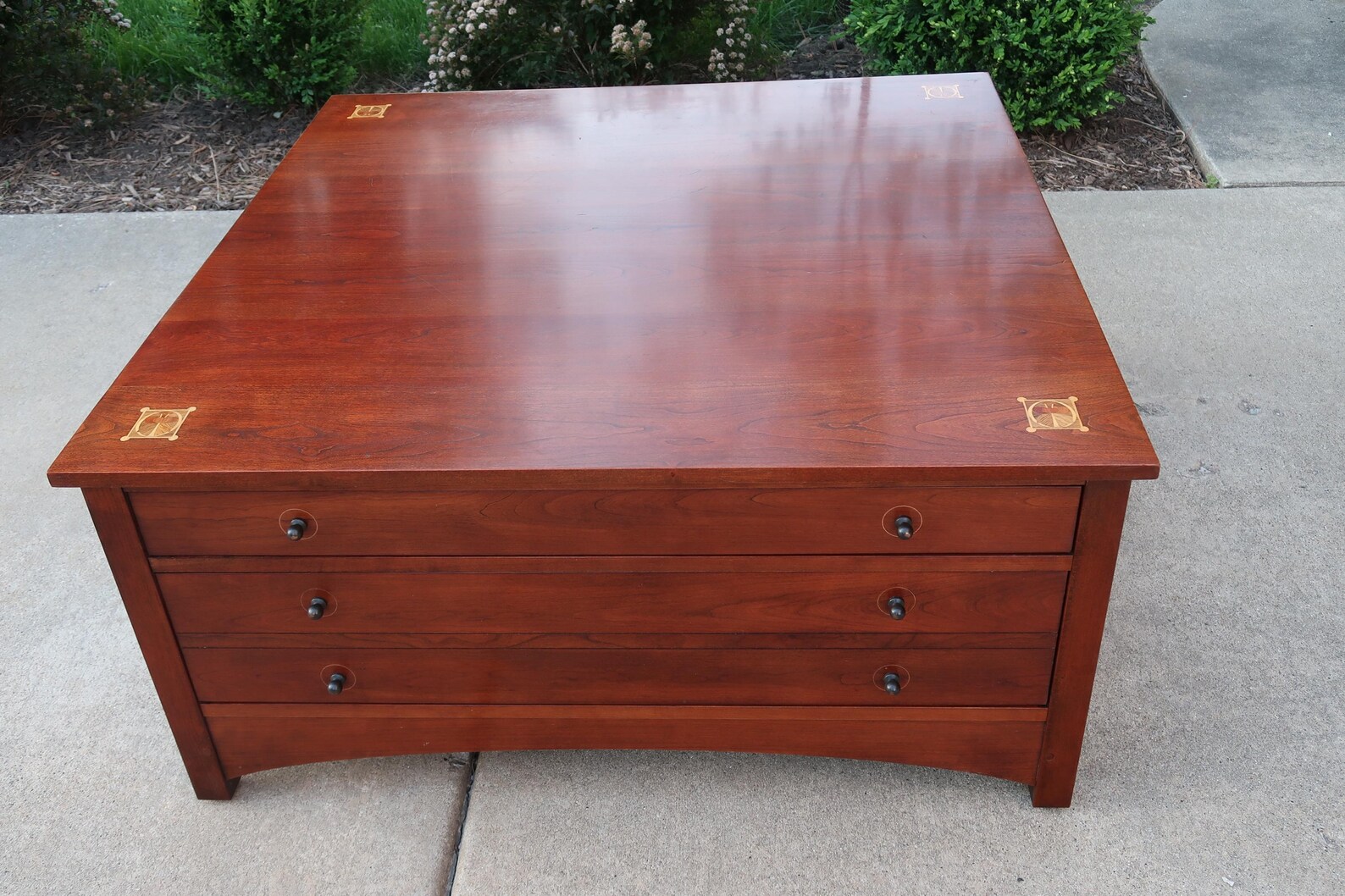 Stickley Harvey Ellis Square Storage Cocktail Table Vintage Find - Etsy