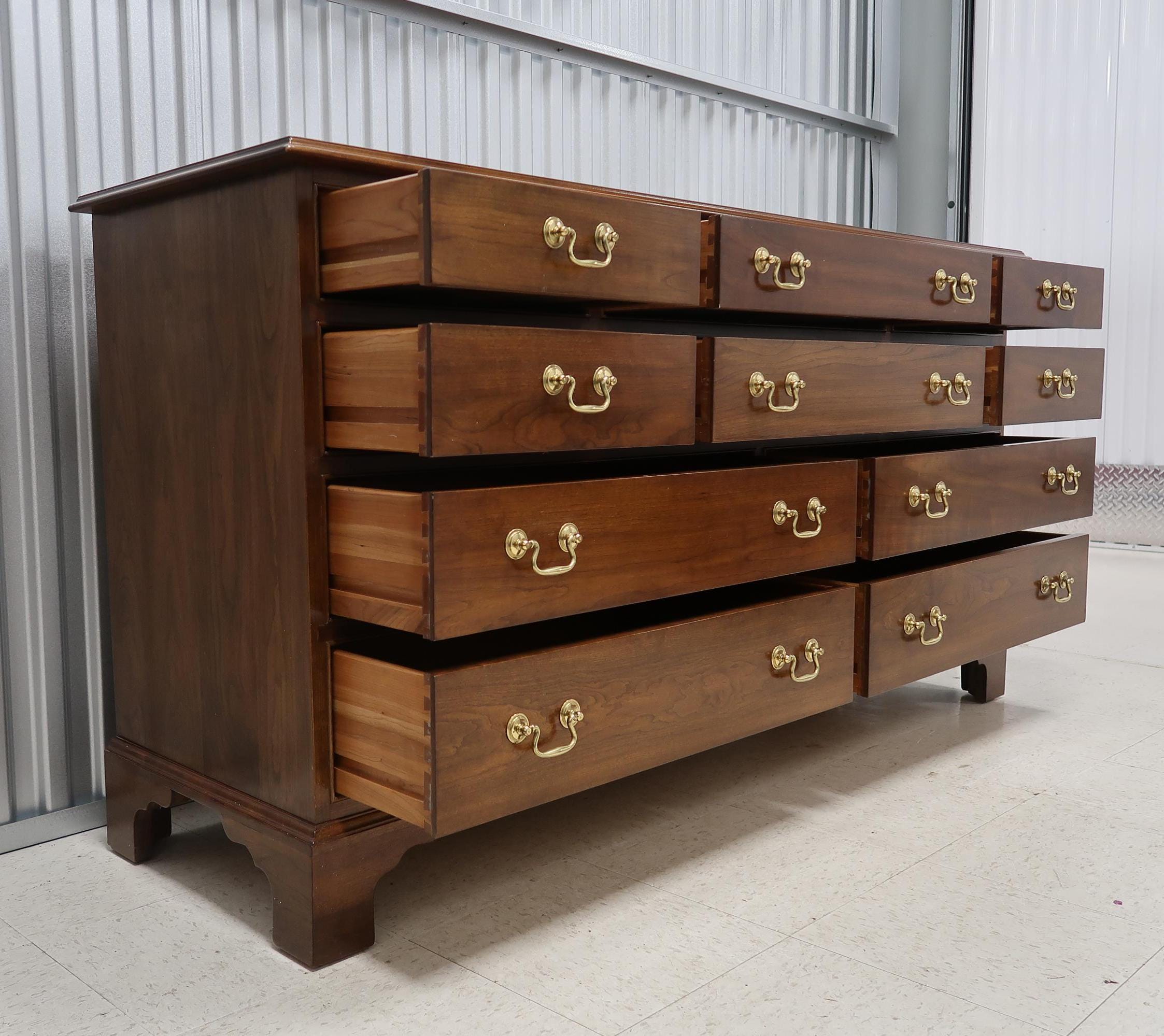 Stickley Traditional Cherry 10 Drawers Dresser Vintage Find - Etsy