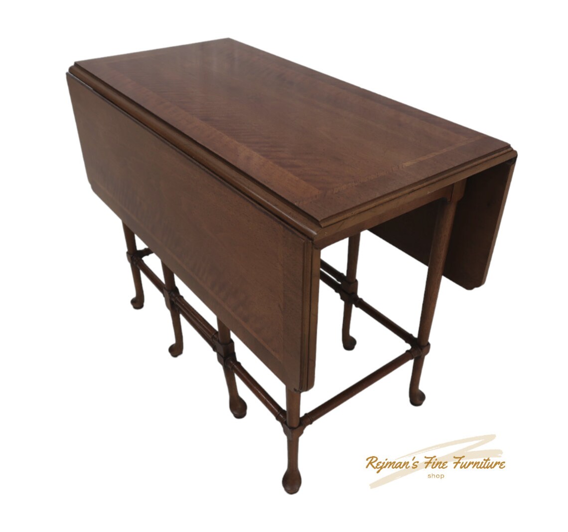Henredon George III Spider Leg Drop Leaf Accent Table - Etsy