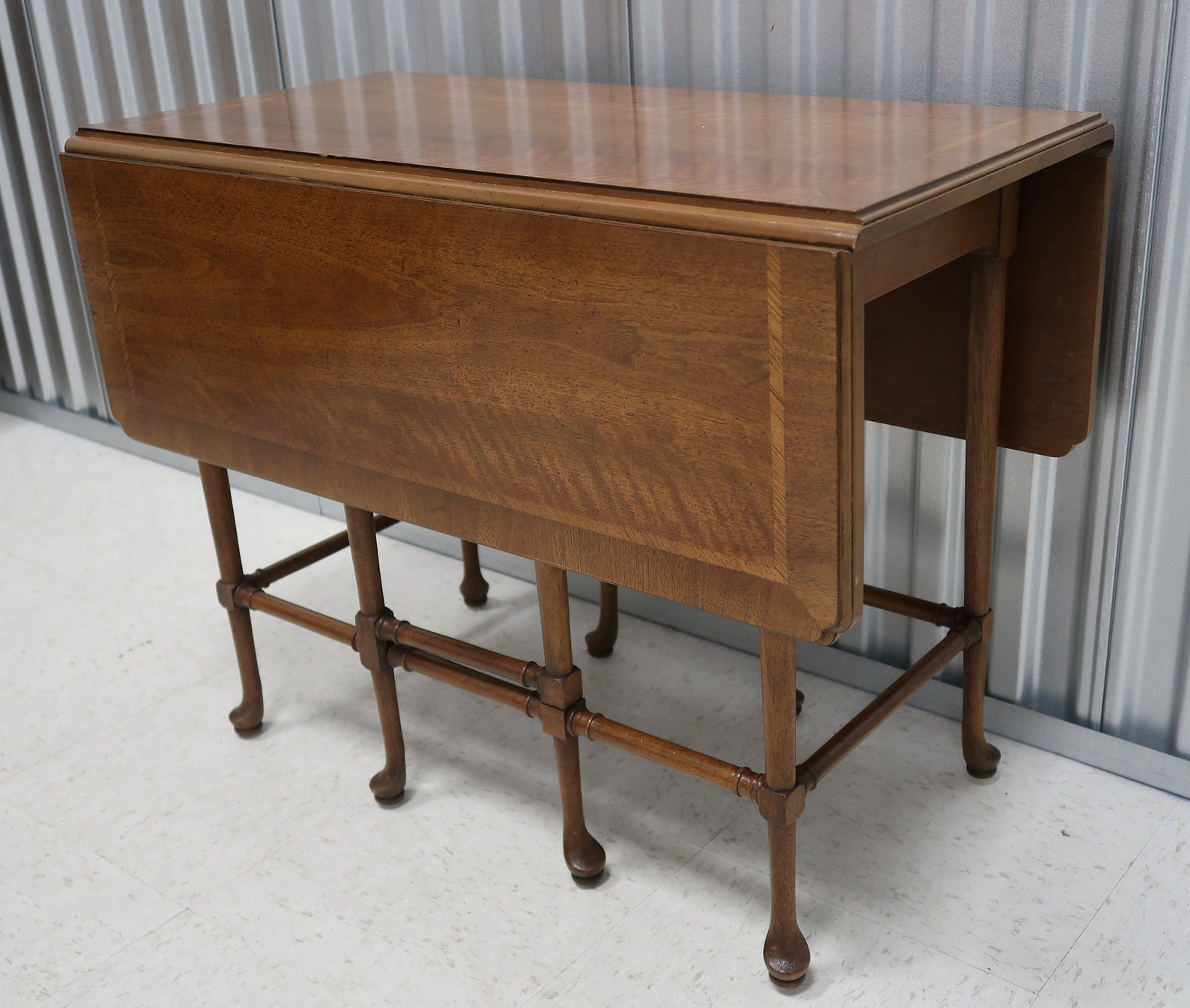 Henredon George III Spider Leg Drop Leaf Accent Table Vintage Find - Etsy