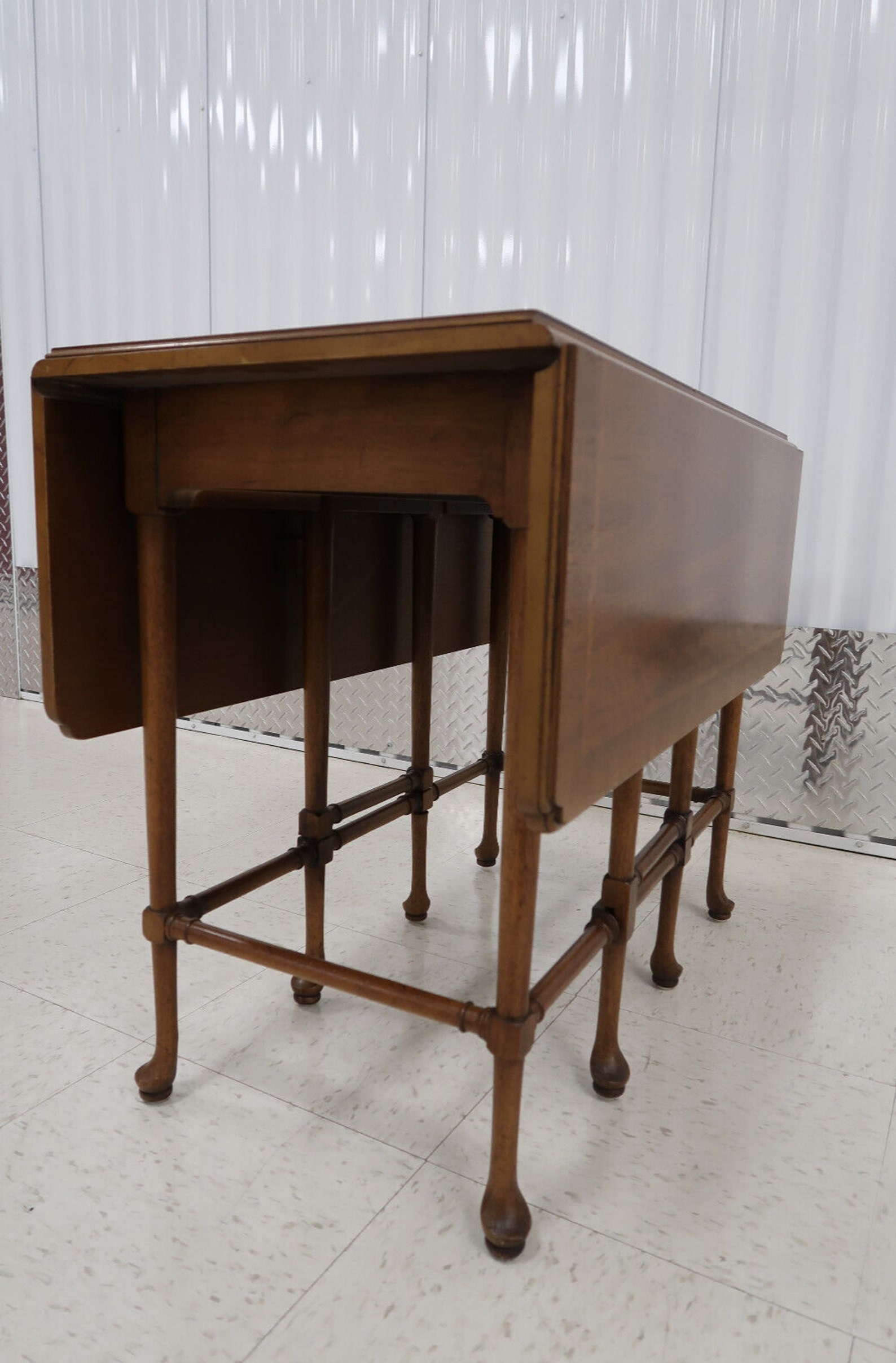 Henredon George III Spider Leg Drop Leaf Accent Table - Etsy