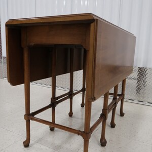 Henredon George III Spider Leg Drop Leaf Accent Table - Etsy