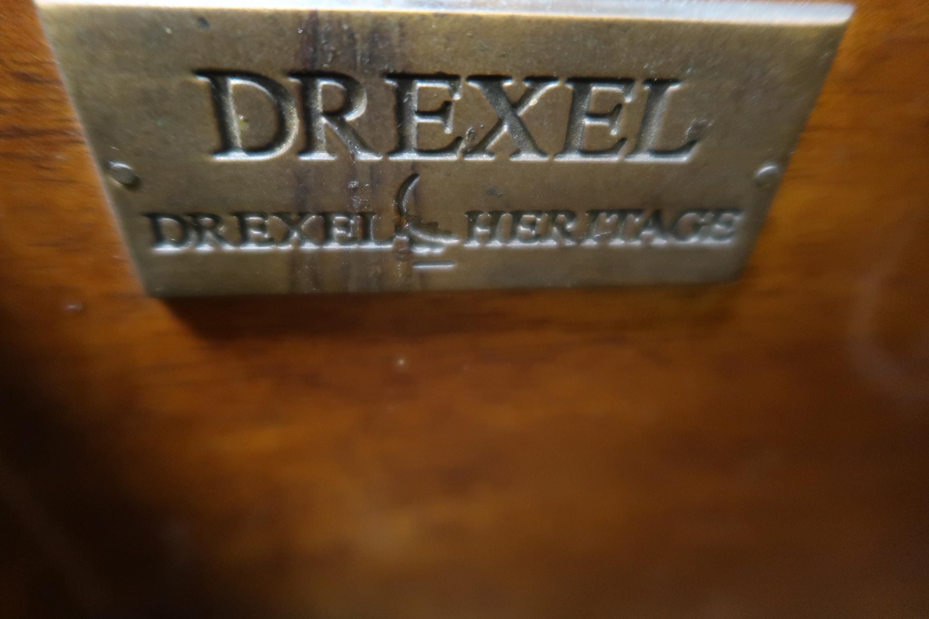 Drexel Heritage Et Cetera Inlaid Mahogany Hall Chest Vintage Find - Etsy