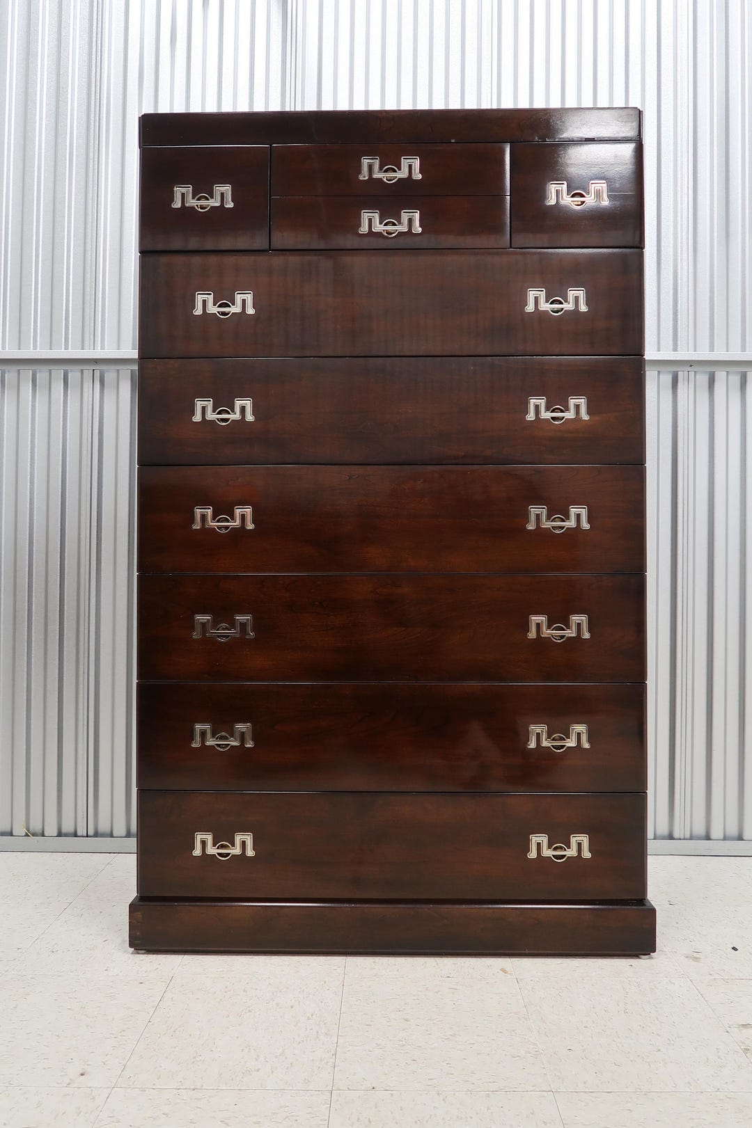 Henredon Modern Tall 9 Drawer Chest Vintage Find - Etsy
