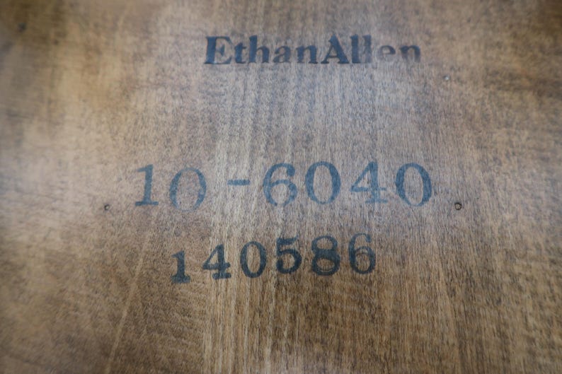 6 Ethan Allen Heirloom Nutmeg Maple Comb Back Dining Chairs Vintage ...