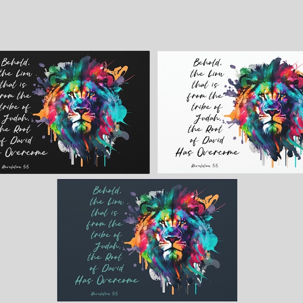 Lion of the Tribe of Judah Poster - Etsy