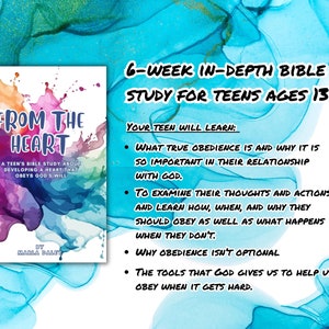 6 Week In-depth Teen Bible Study, Digital Bible Study for Teens ...