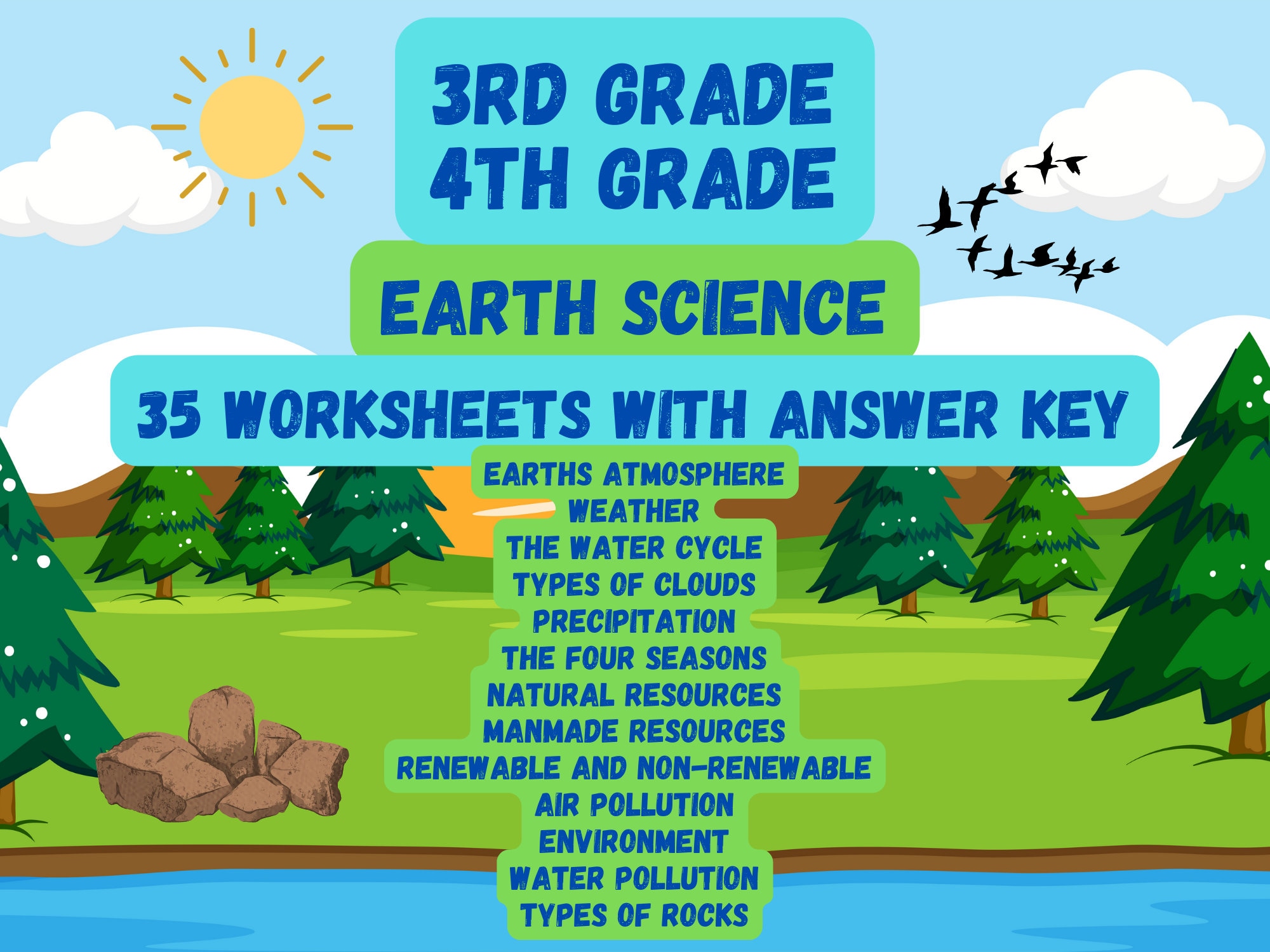 35 Science Worksheets, at Home Learning Bundle, Printable Worksheets ...