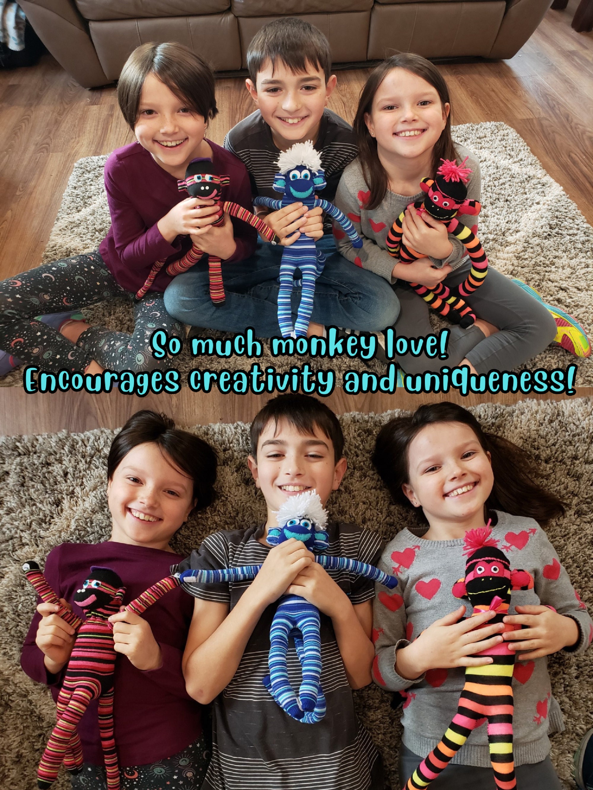 Sock Monkey Kit, Custom Plushie, Sewing Kit, Do It Yourself Craft Kit ...