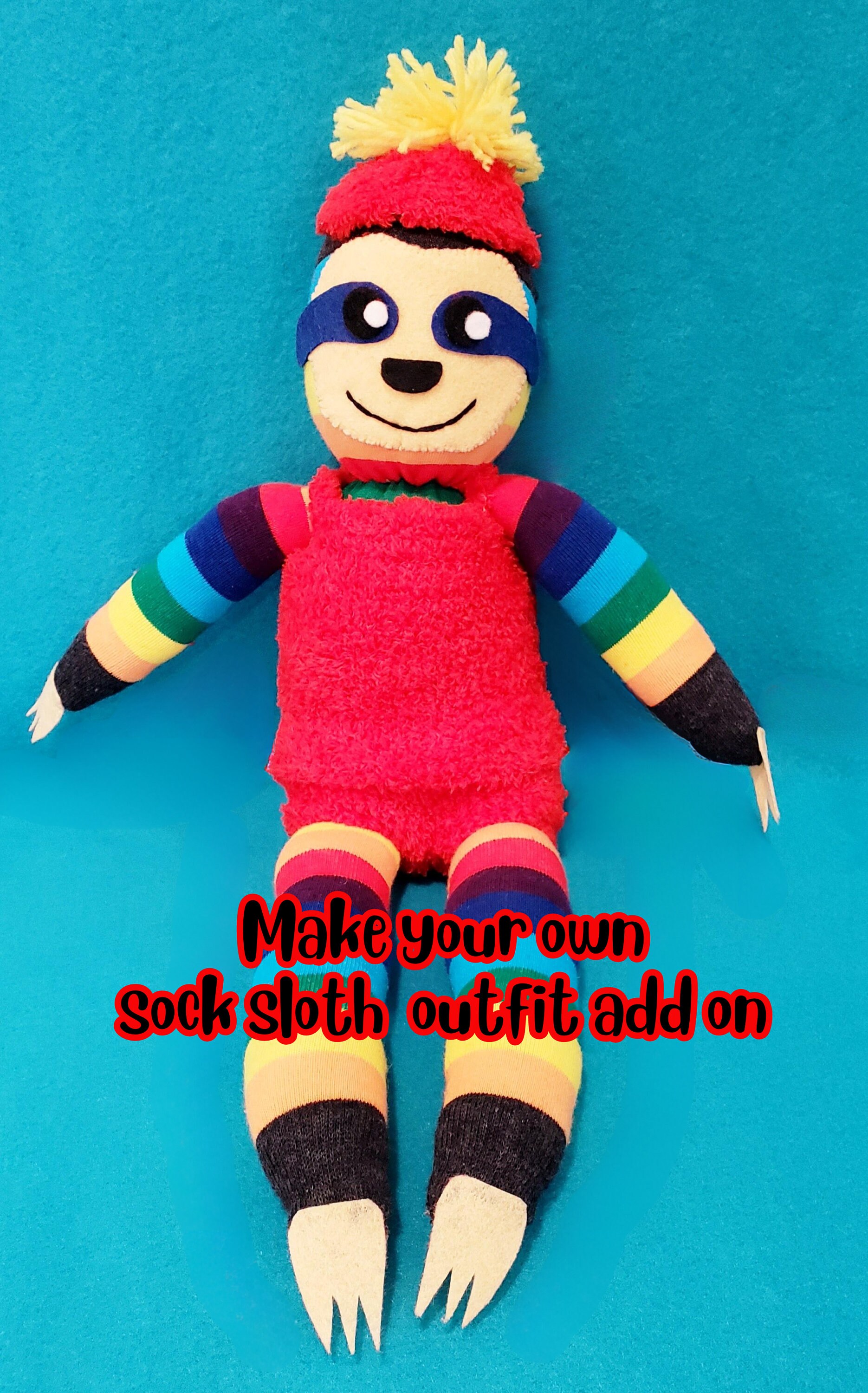 Sock Sloth Crafting Kit, Kids Craft Kits, DIY Craft Kit, Sock Dolls ...