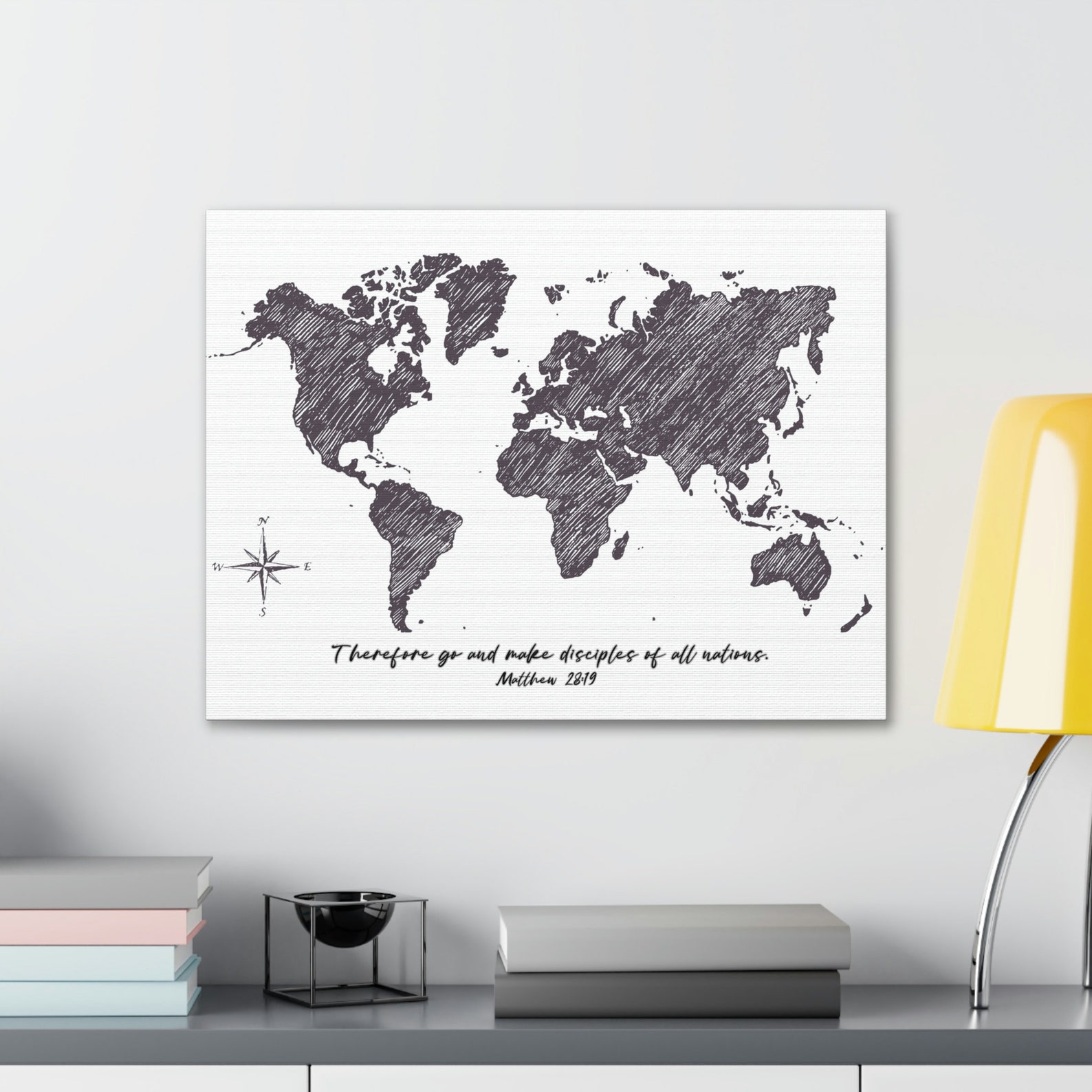 The Great Commission Christian Wall Art Canvas Matthew 28:19 - Etsy