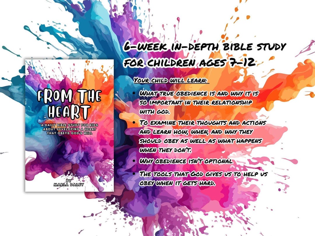 In-depth Kids Bible Study Printable, Christian Curriculum, Digital ...