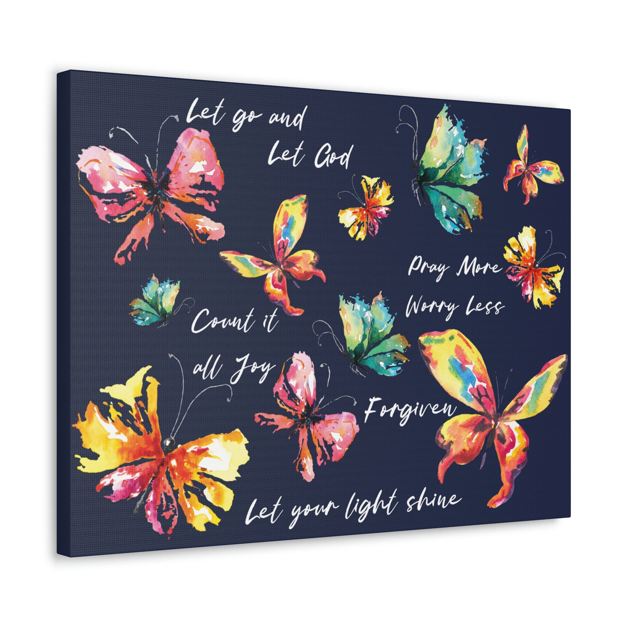 Christian Affirmations Wall Art, Christian Wall Art Canvas, Bible Verse ...