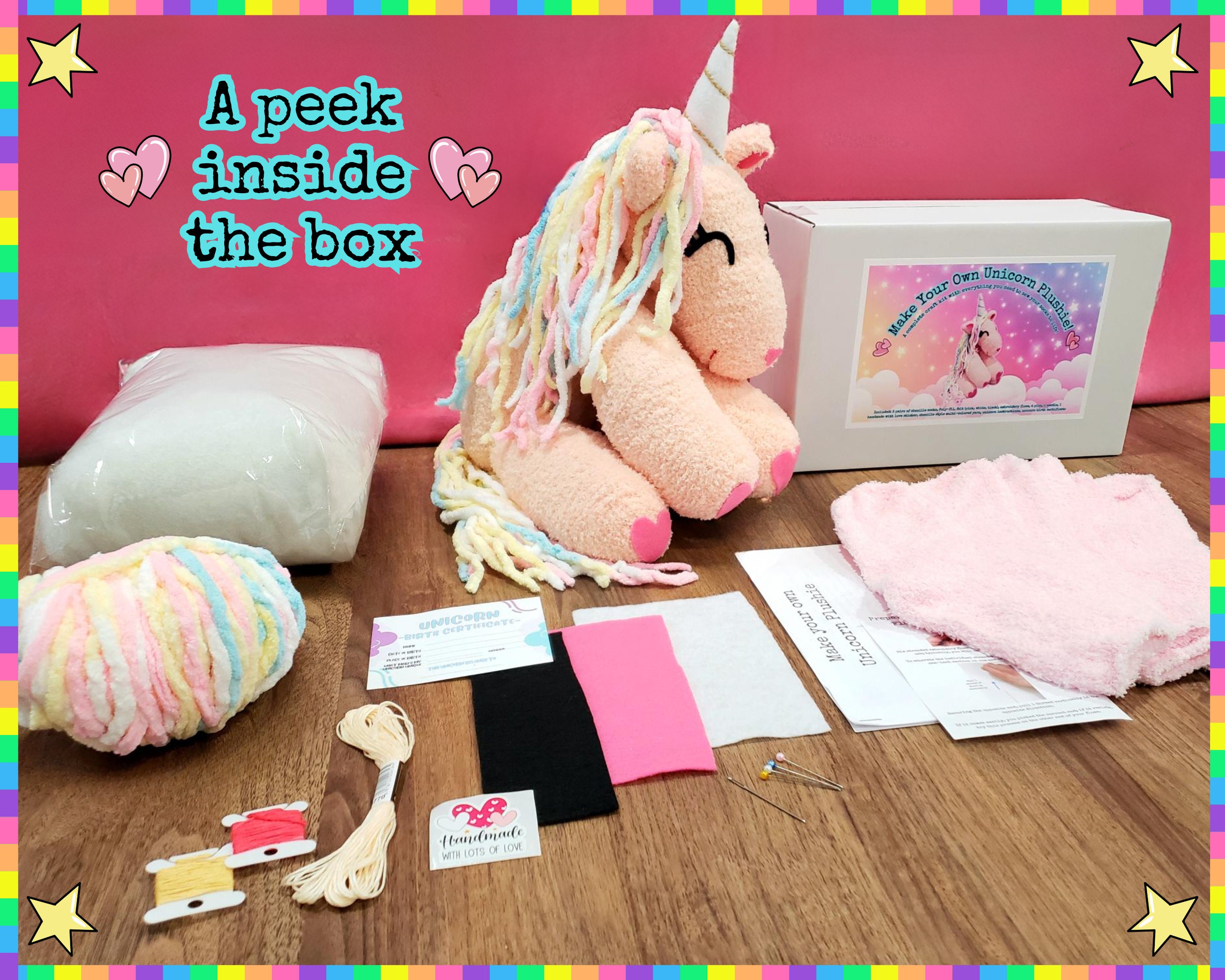 Unicorn Crafting Kit, Kids Craft Kits, DIY Craft Kit, Sock Dolls, Hand ...