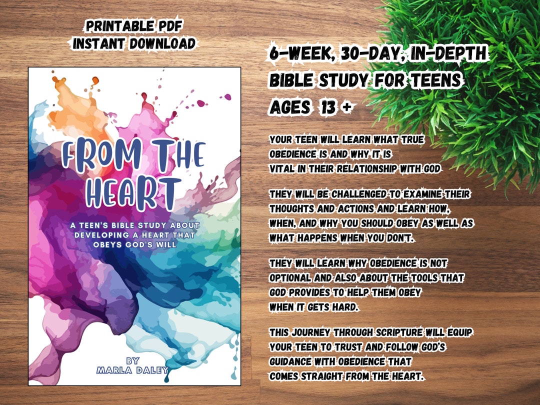 30 Day In-depth Teen Bible Study, Christian Bible Study Printable, Kids ...