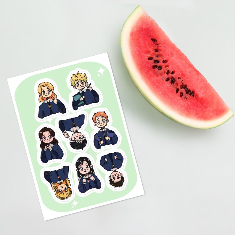 KOTLC 8 Character Art Sticker Sheet - Etsy