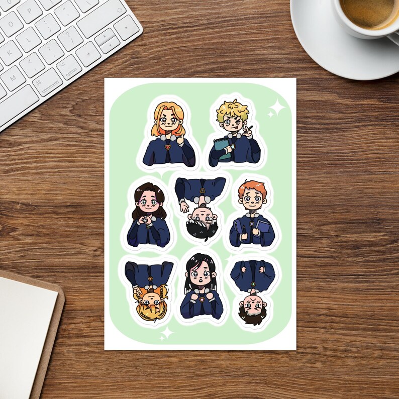 KOTLC 8 Character Art Sticker Sheet - Etsy