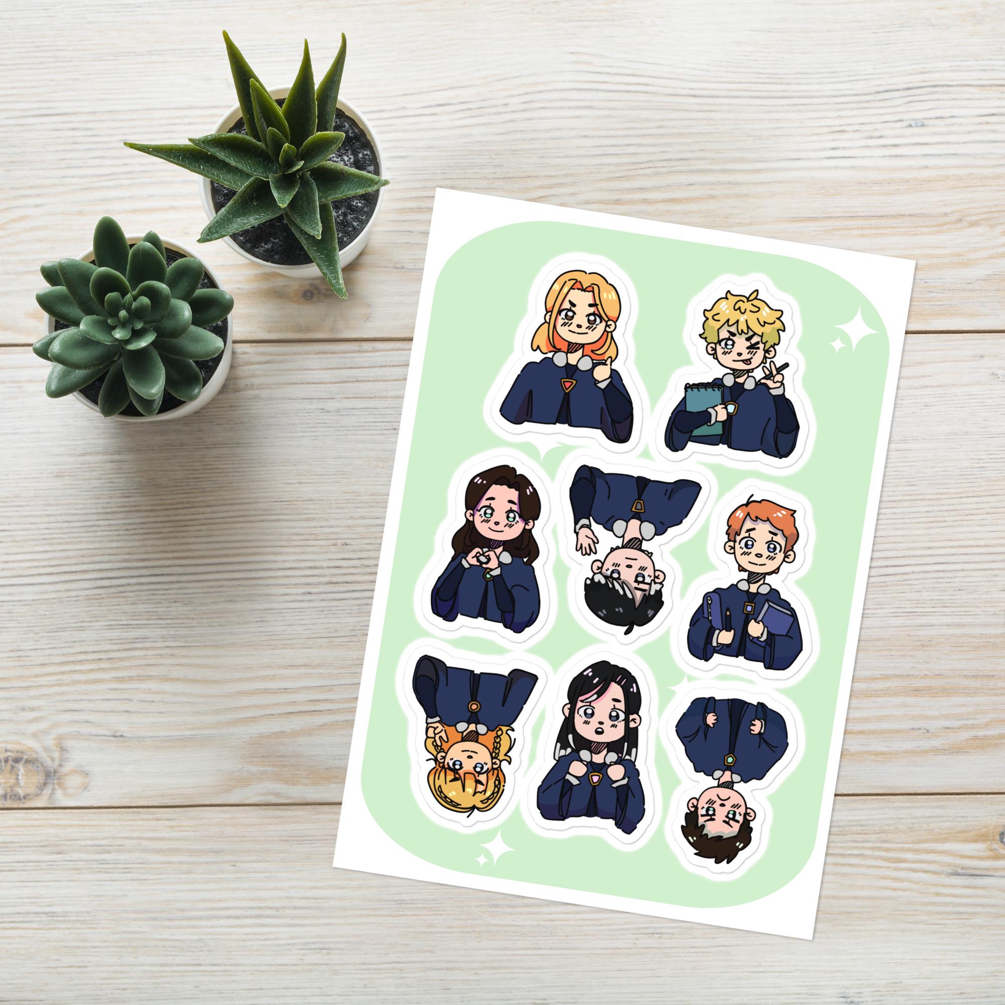 KOTLC 8 Character Art Sticker Sheet - Etsy
