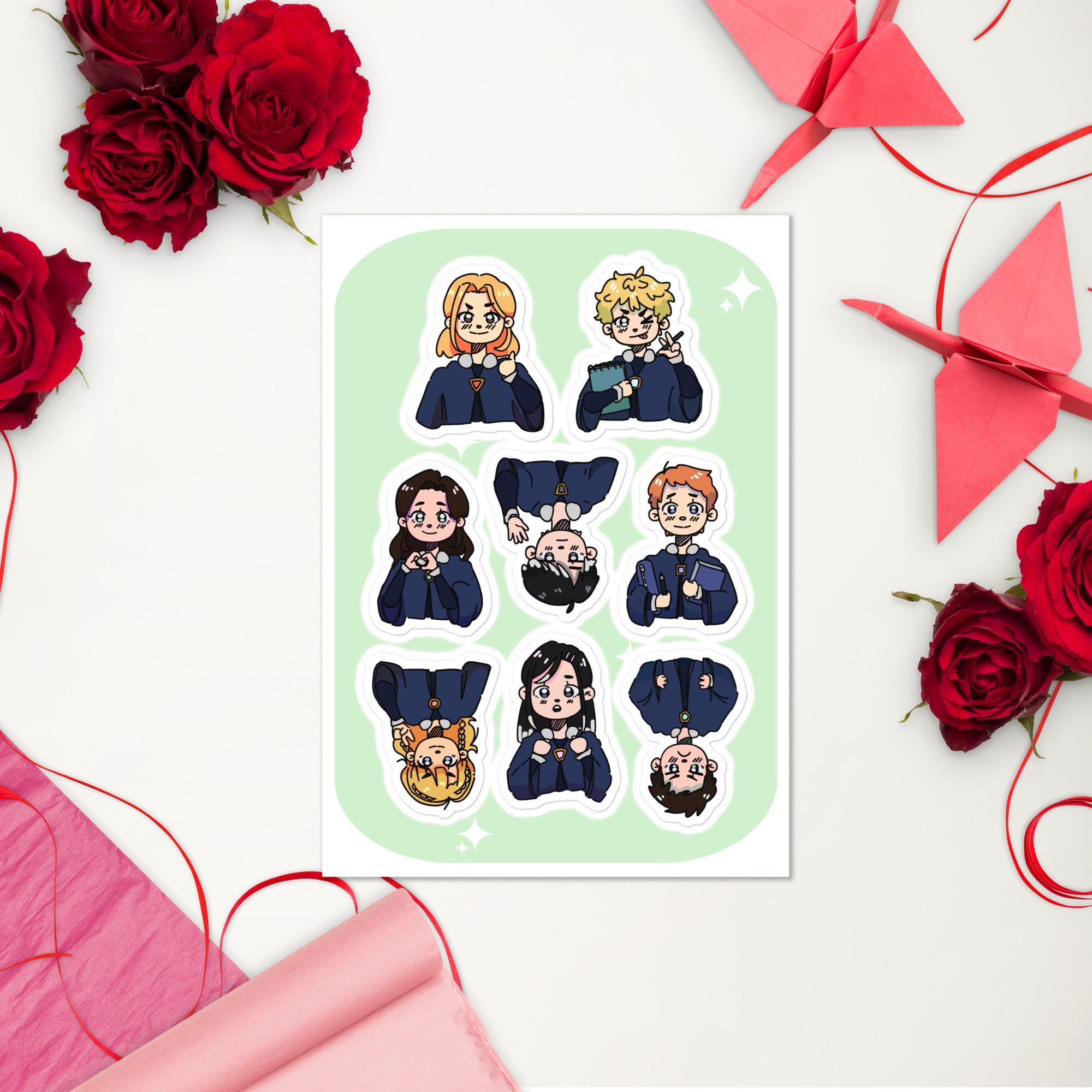 KOTLC 8 Character Art Sticker Sheet - Etsy