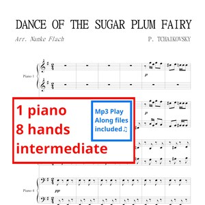 Tchaikovsky-sugar Plum Fairy Sheet Music & Mp3 Play Along 1 - Etsy