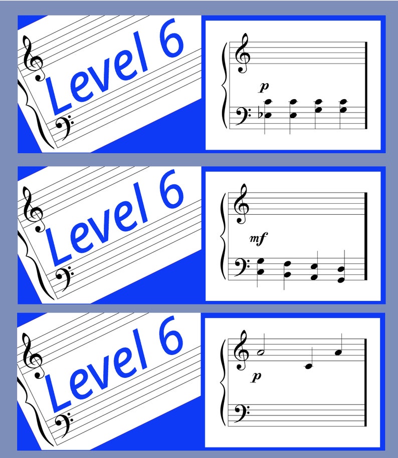 Sight Reading | Level 6 | 4th, 5th, 6th | Graded |printable Flash Cards ...