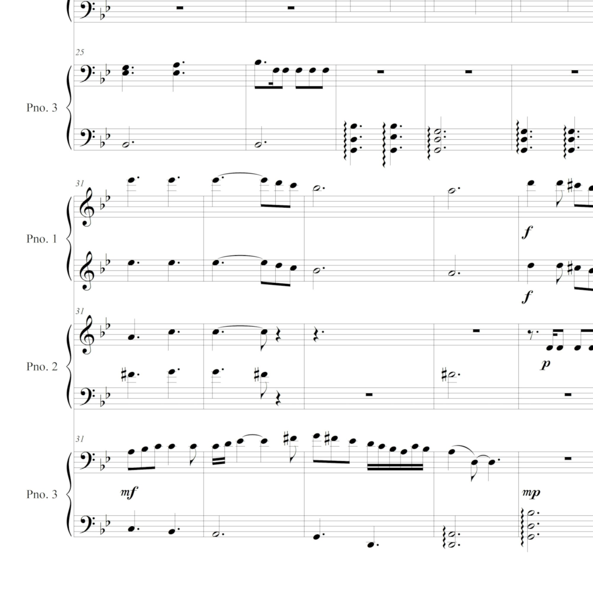 Cesar Cui - Orientale | Sheet Music Only | 1 Piano 6 Hands ...