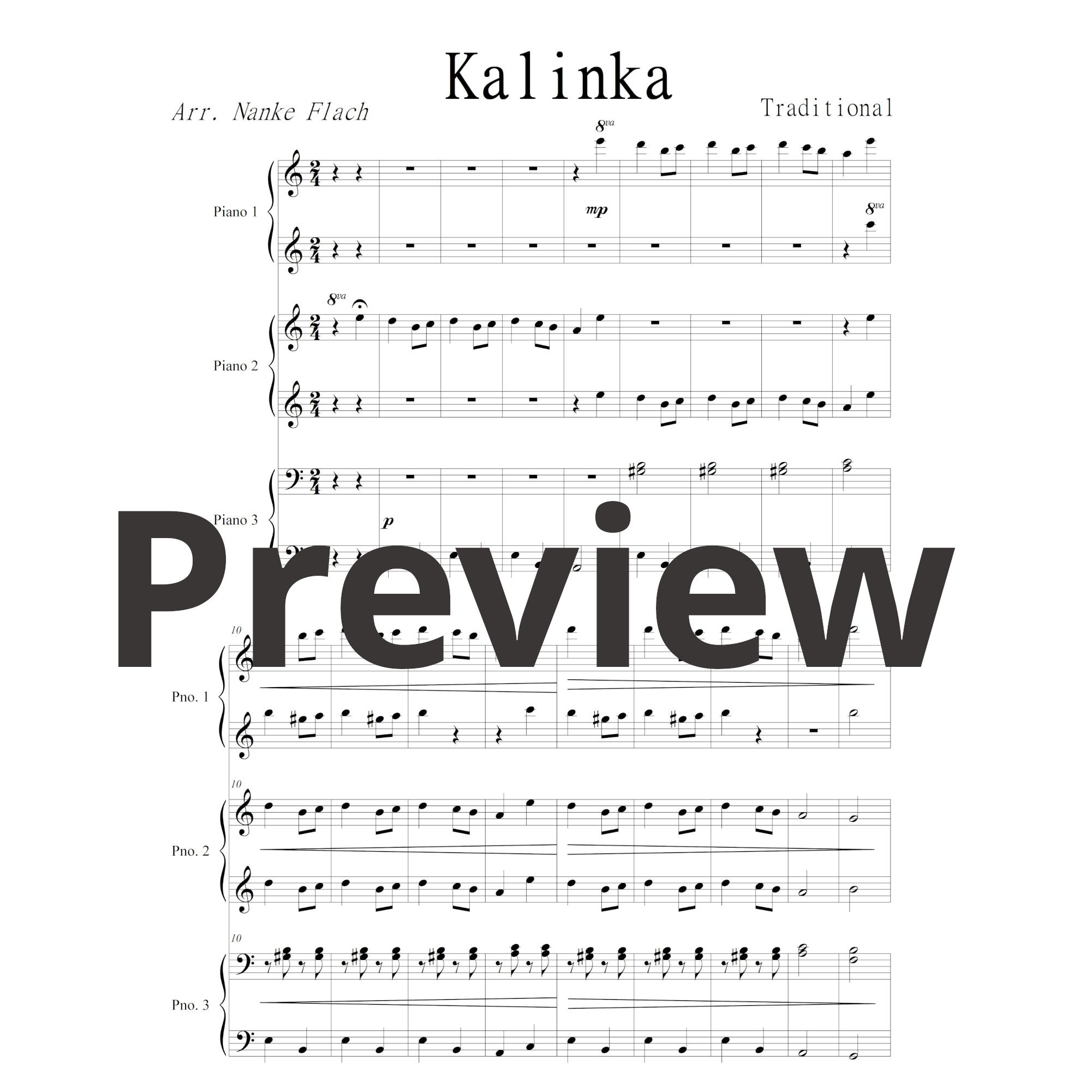 Kalinka / Partituras y interpretación en mp3 / Melodía de Tetris ...