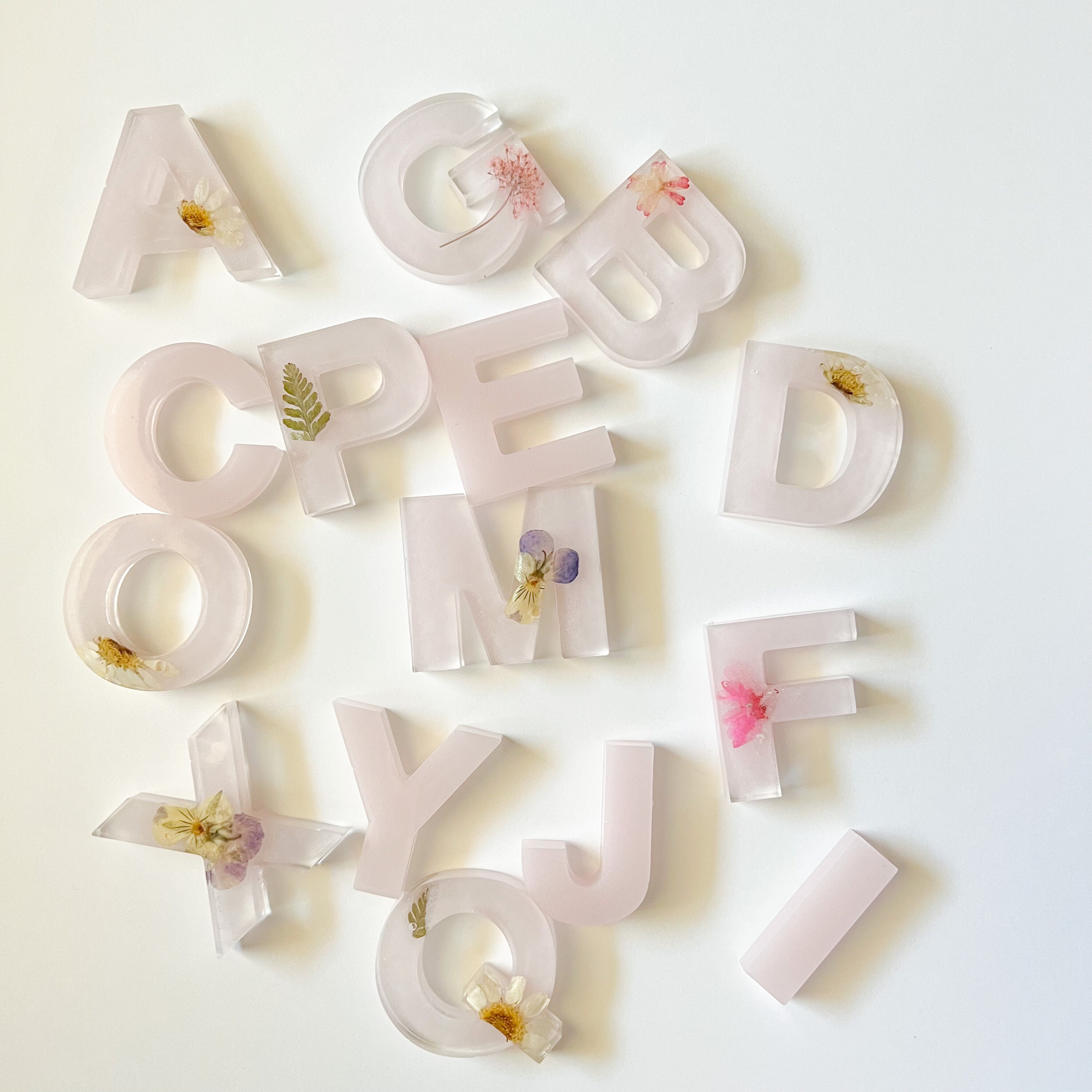 FLOWER Power-uppercase Sensory Alphabet Letters - Etsy
