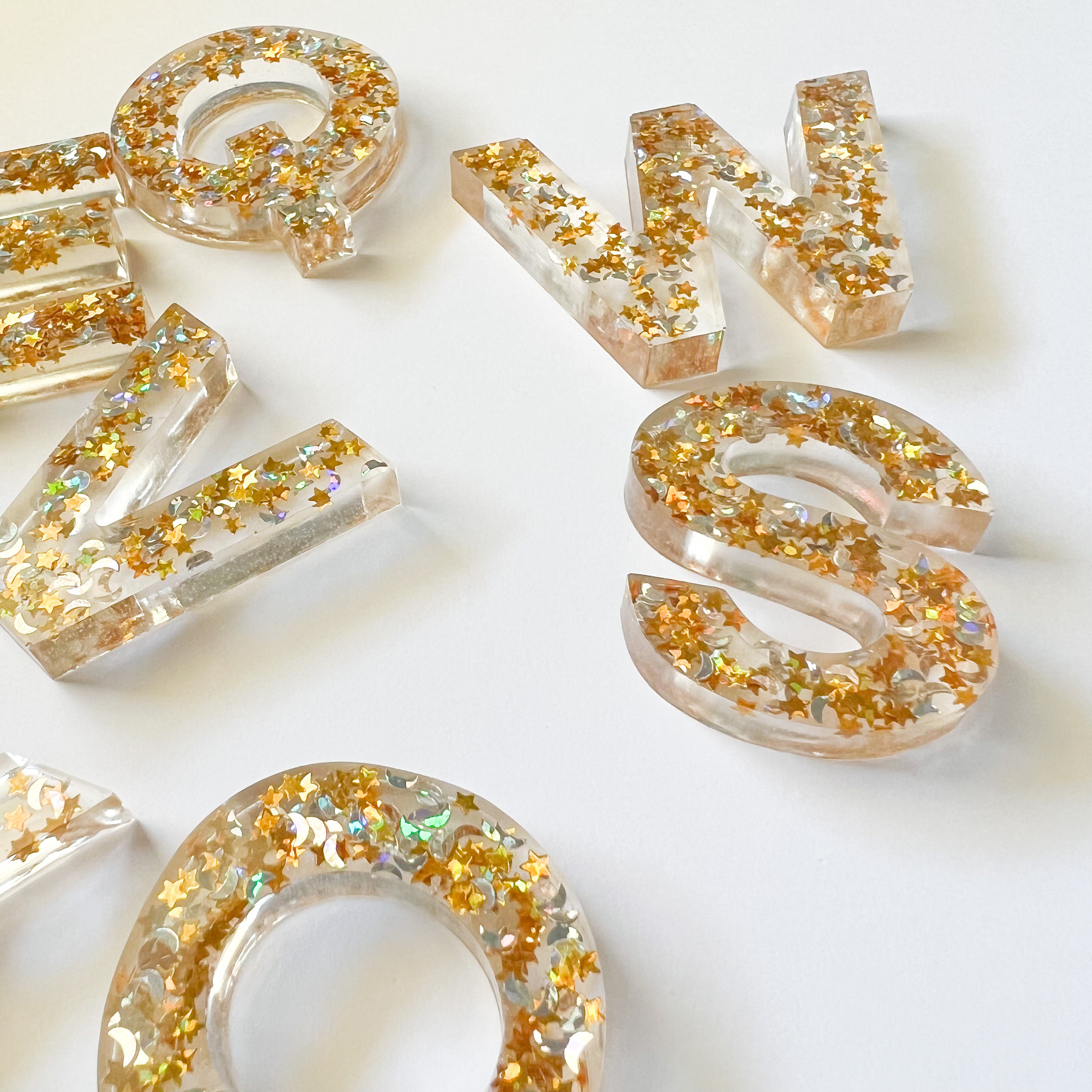 MOON Stars-uppercase Sensory Alphabet Letters - Etsy