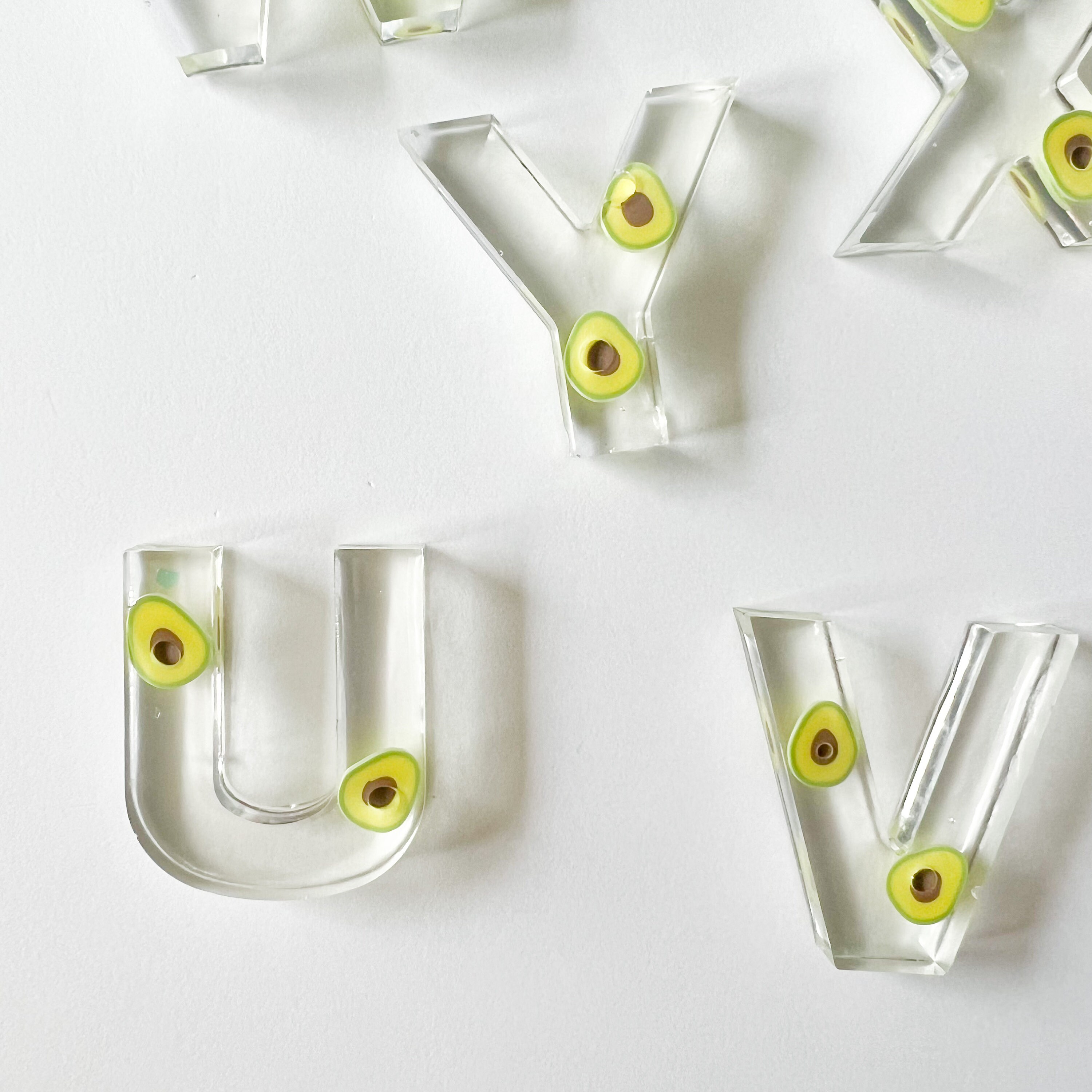 AVOCADO Toast-sensory Alphabet Letters - Etsy