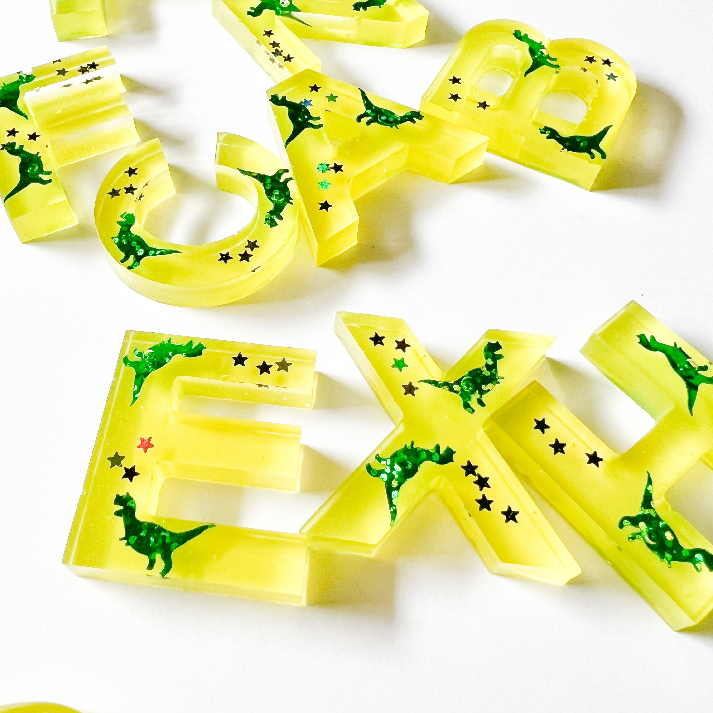 Rex-uppercase Sensory Alphabet Letters - Etsy