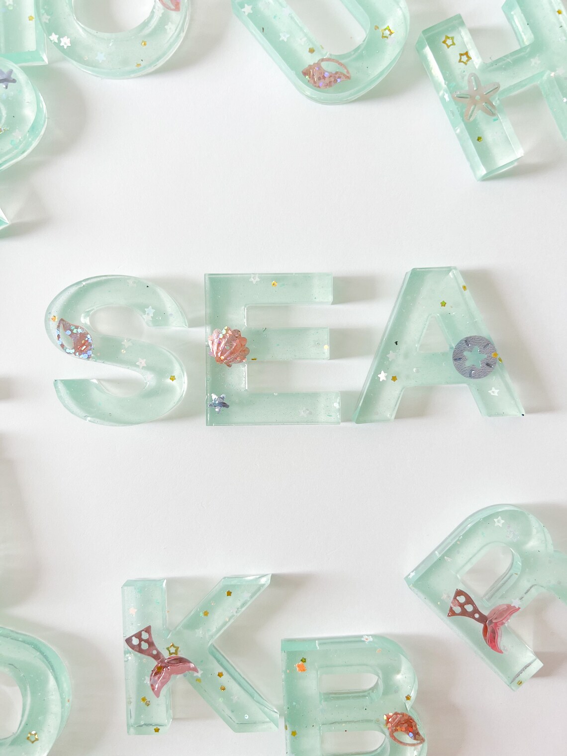 SEA Glass-sensory Alphabet Letters - Etsy