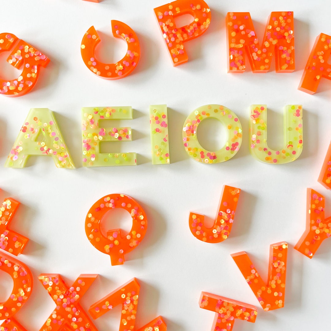 TUTTI Frutti-sensory Alphabet Letters - Etsy