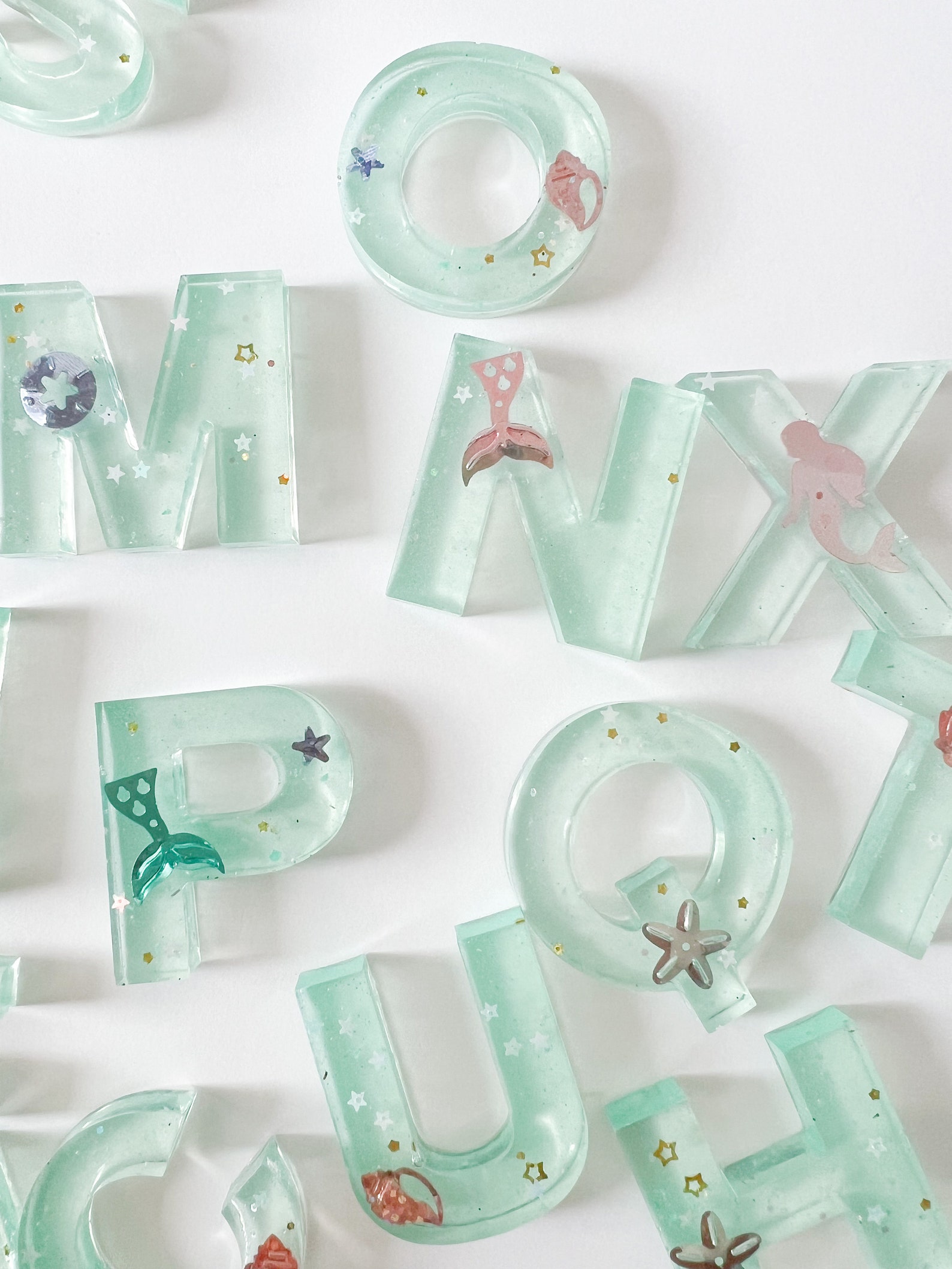 SEA Glass-sensory Alphabet Letters - Etsy