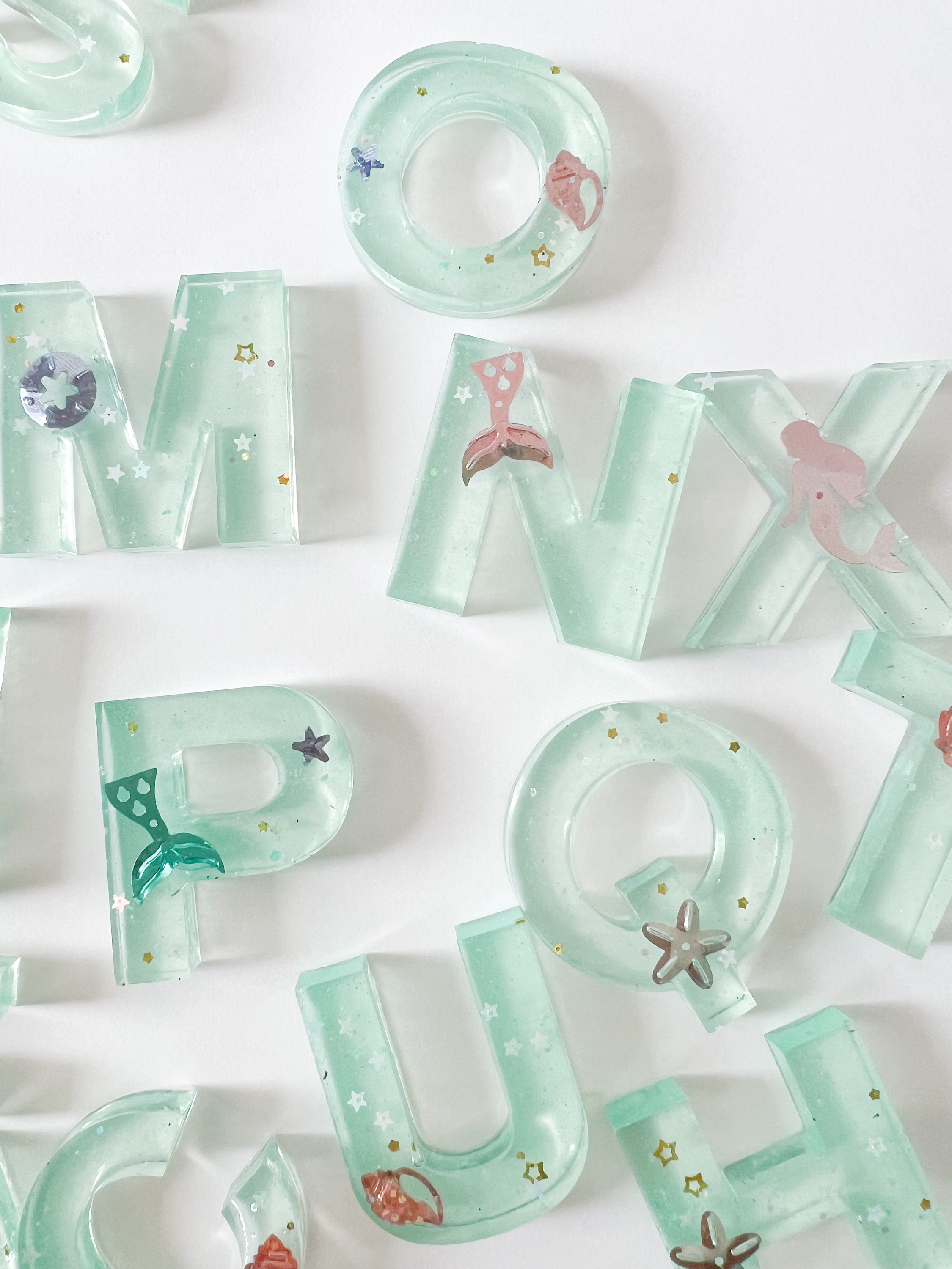 SEA Glass-sensory Alphabet Letters - Etsy