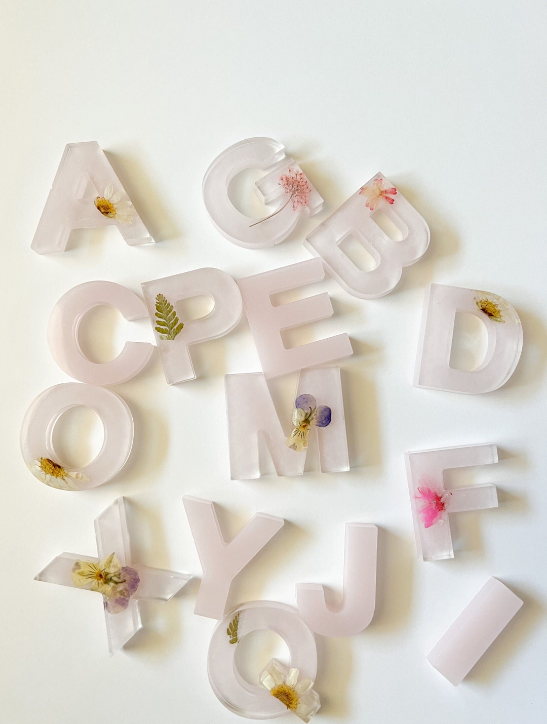 FLOWER Power-uppercase Sensory Alphabet Letters - Etsy