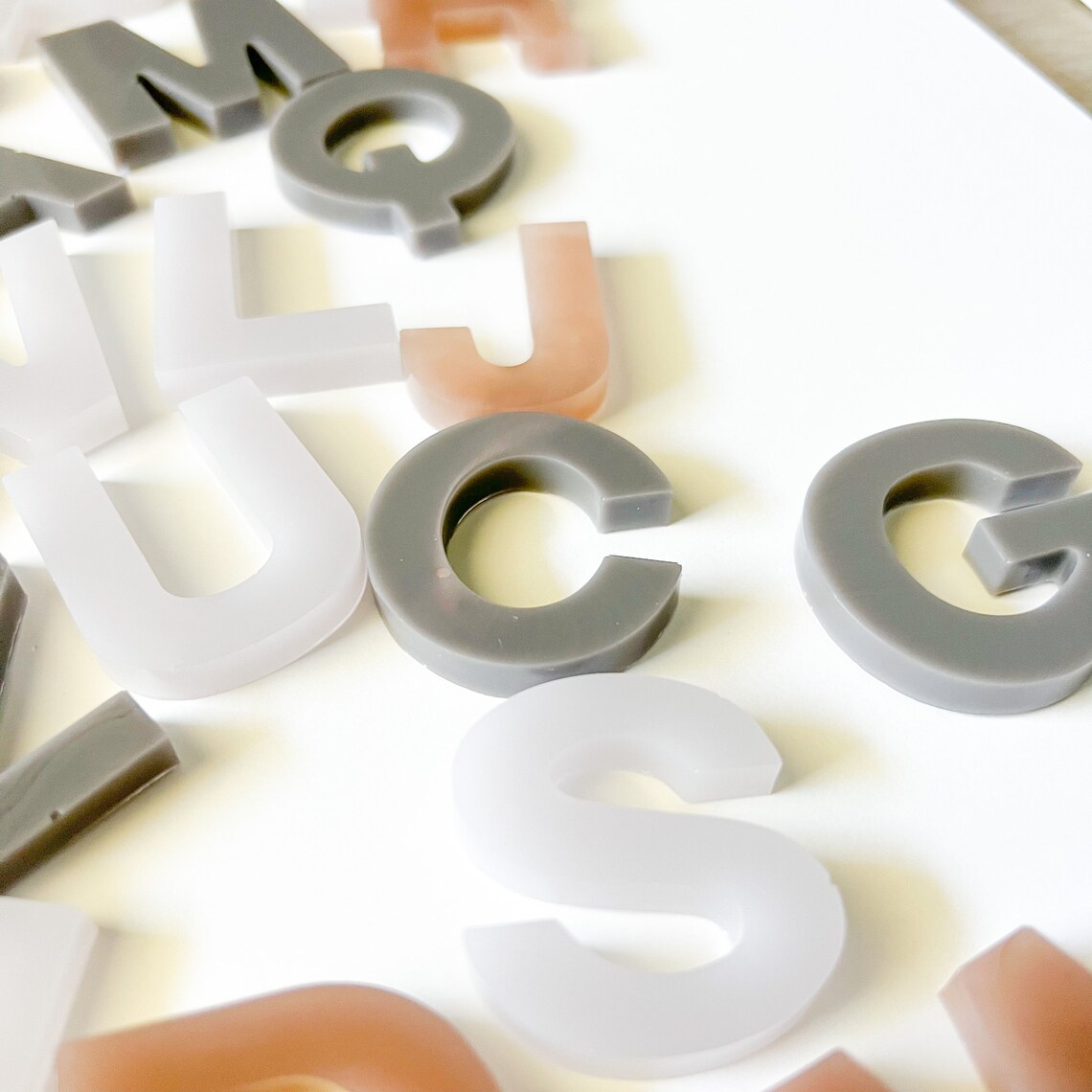 LAVENDER HAZE Uppercase Sensory Alphabet Letters - Etsy