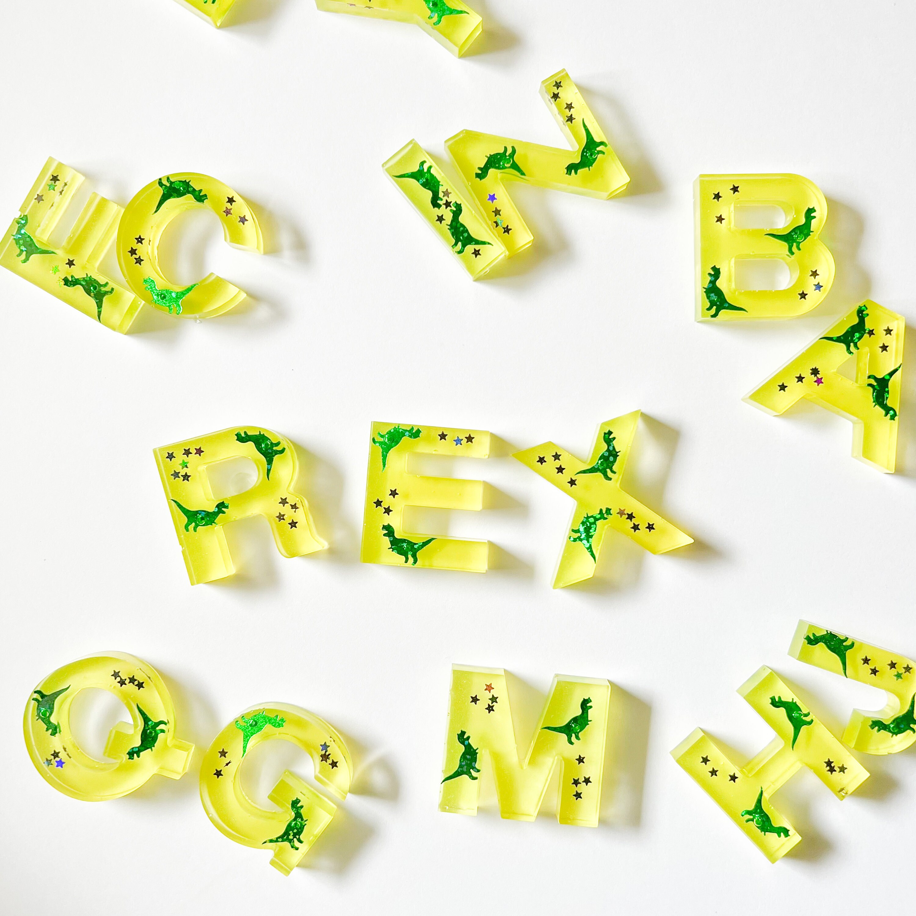 Rex-uppercase Sensory Alphabet Letters - Etsy