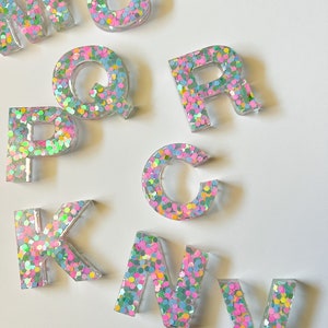BIRTHDAY Confetti-uppercase Sensory Alphabet Letters - Etsy