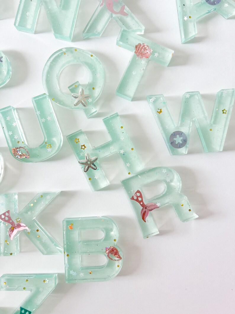 SEA Glass-sensory Alphabet Letters - Etsy