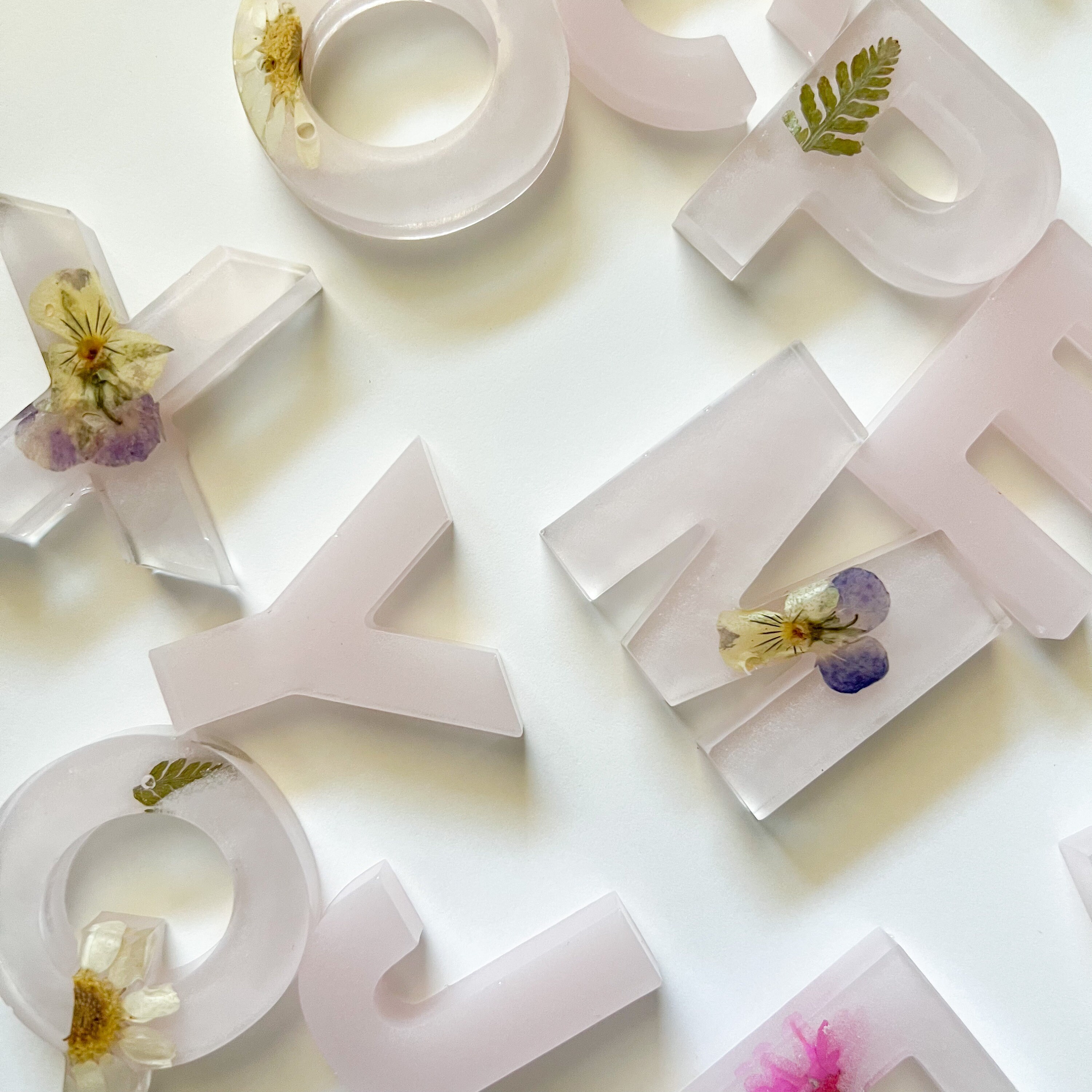 FLOWER Power-uppercase Sensory Alphabet Letters - Etsy