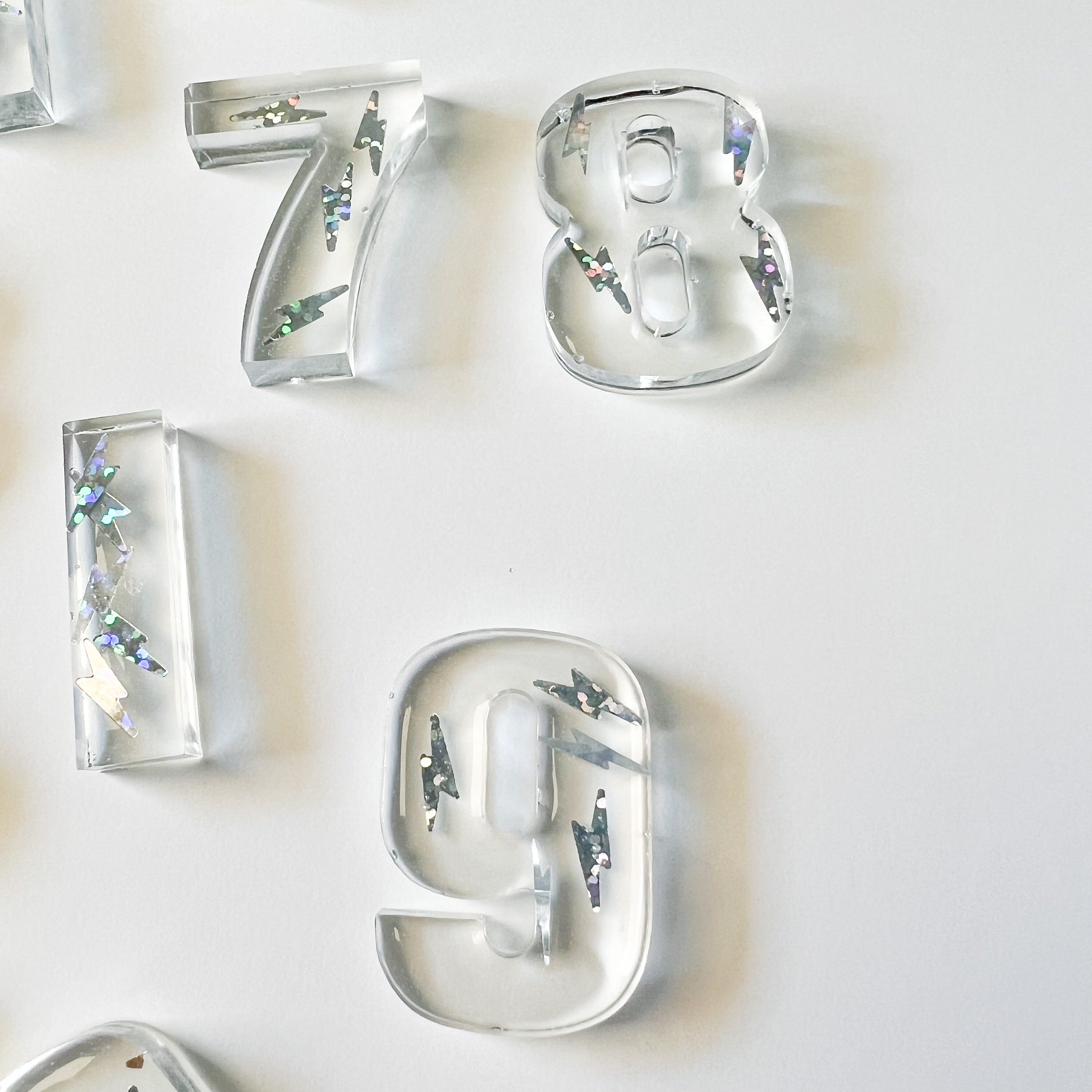 LIGHTNING Strike-sensory Numbers - Etsy