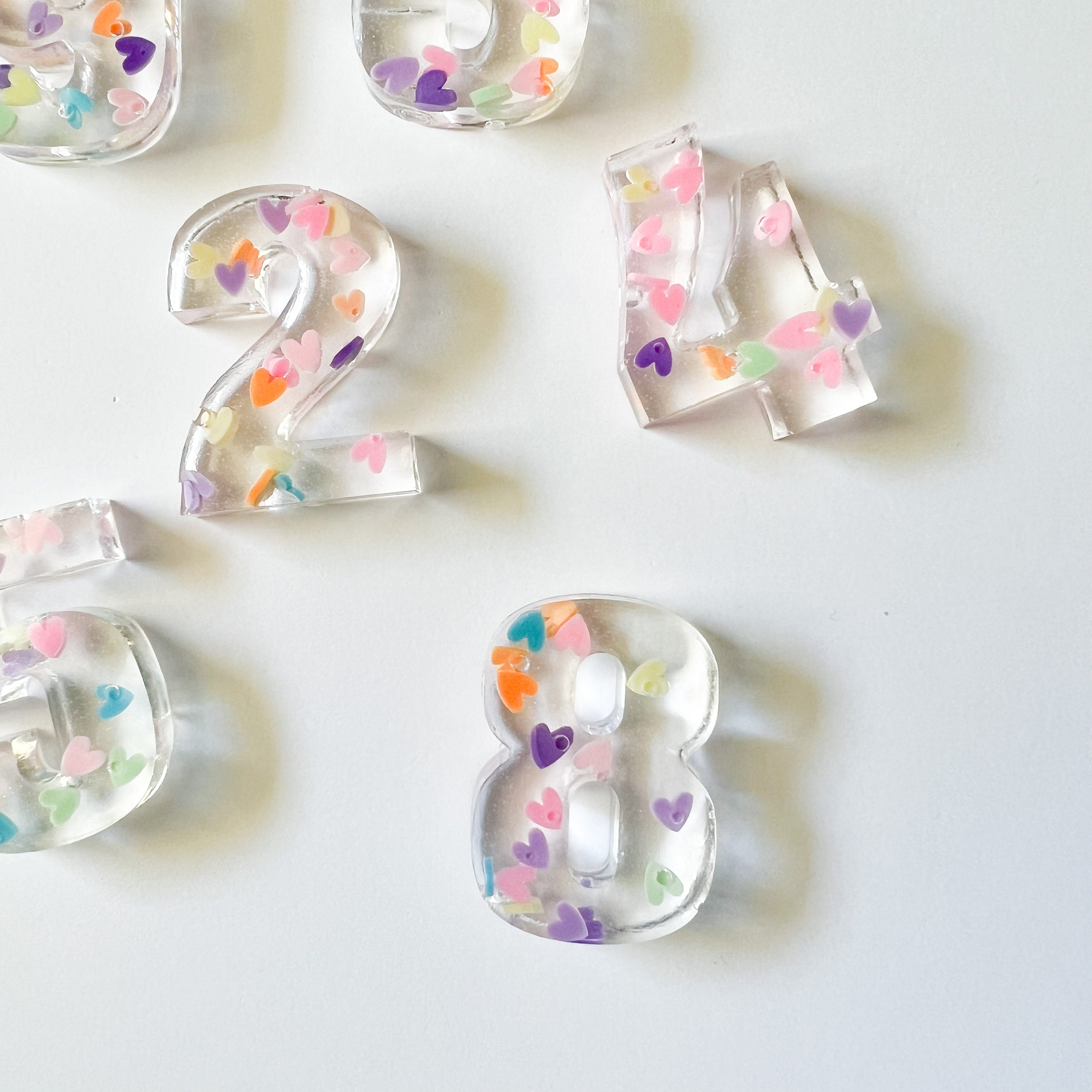 PASTEL Hearts-sensory Numbers - Etsy