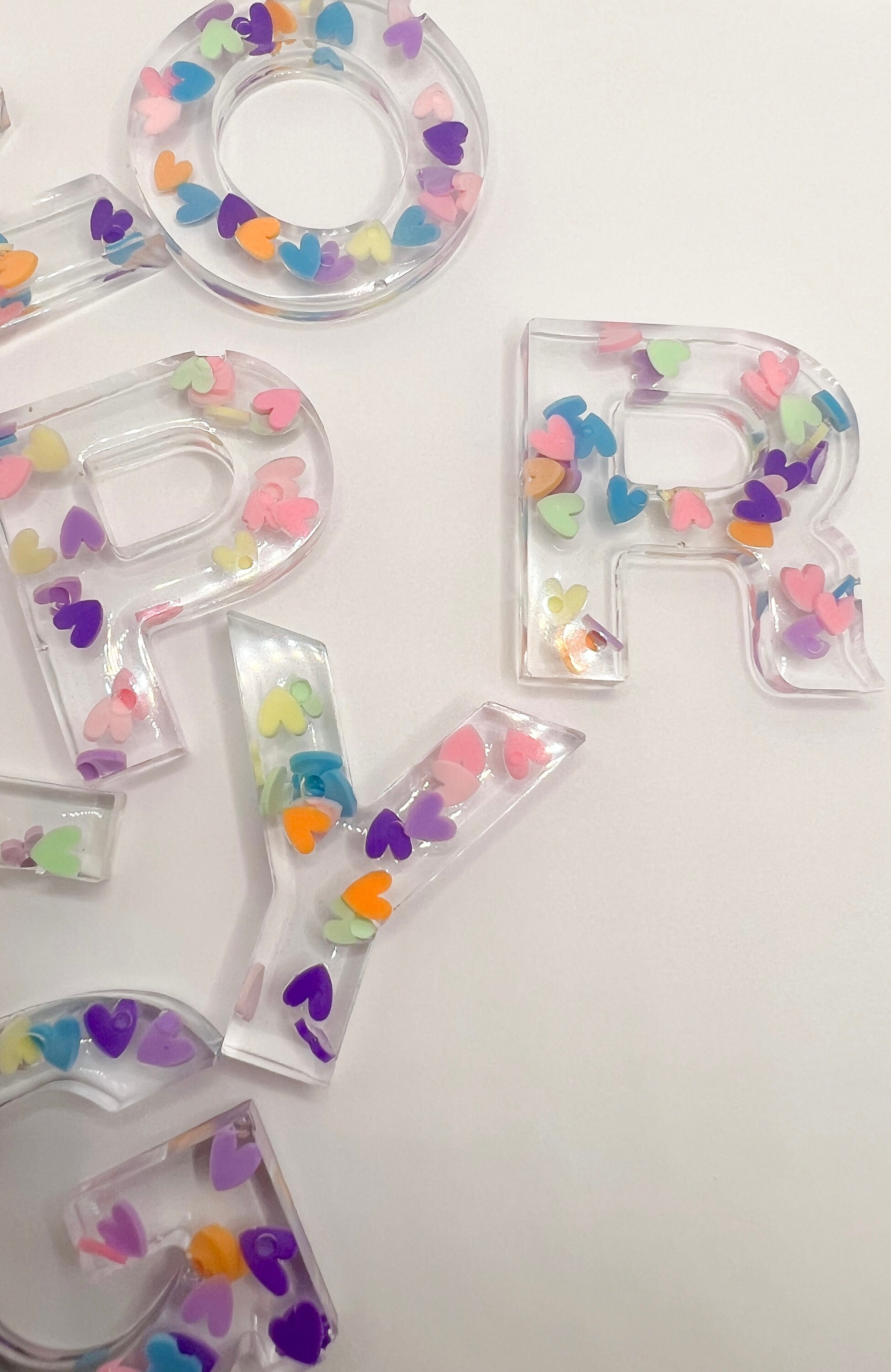 PASTEL Hearts-sensory Alphabet Letters - Etsy