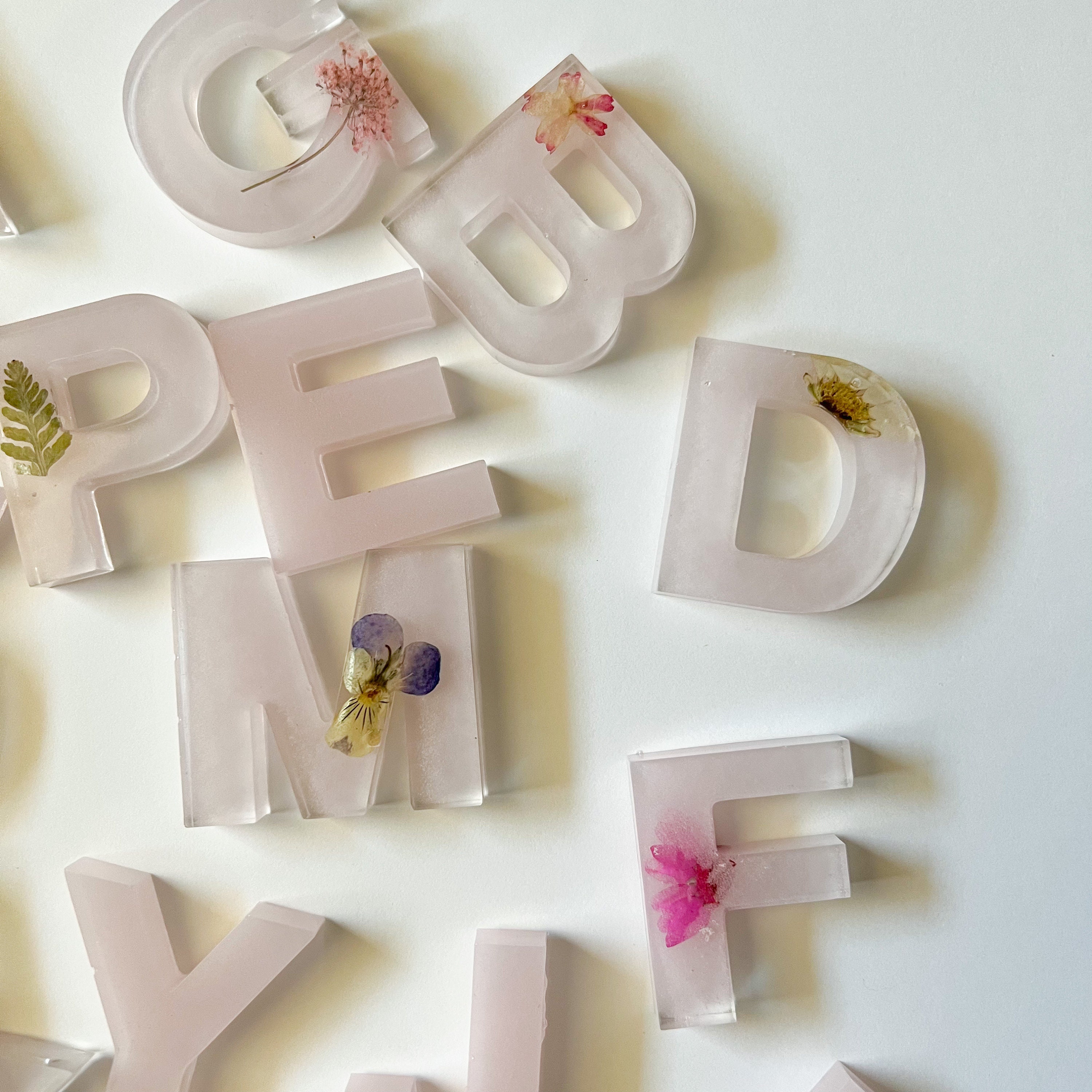 FLOWER Power-uppercase Sensory Alphabet Letters - Etsy